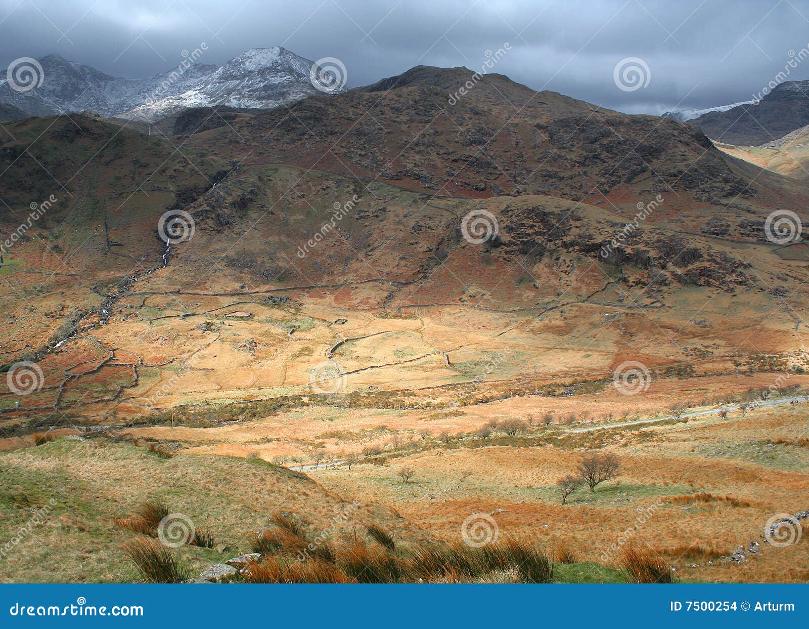 Snowdon foto de archivo. Imagen de europa, grande, valle - 7500254