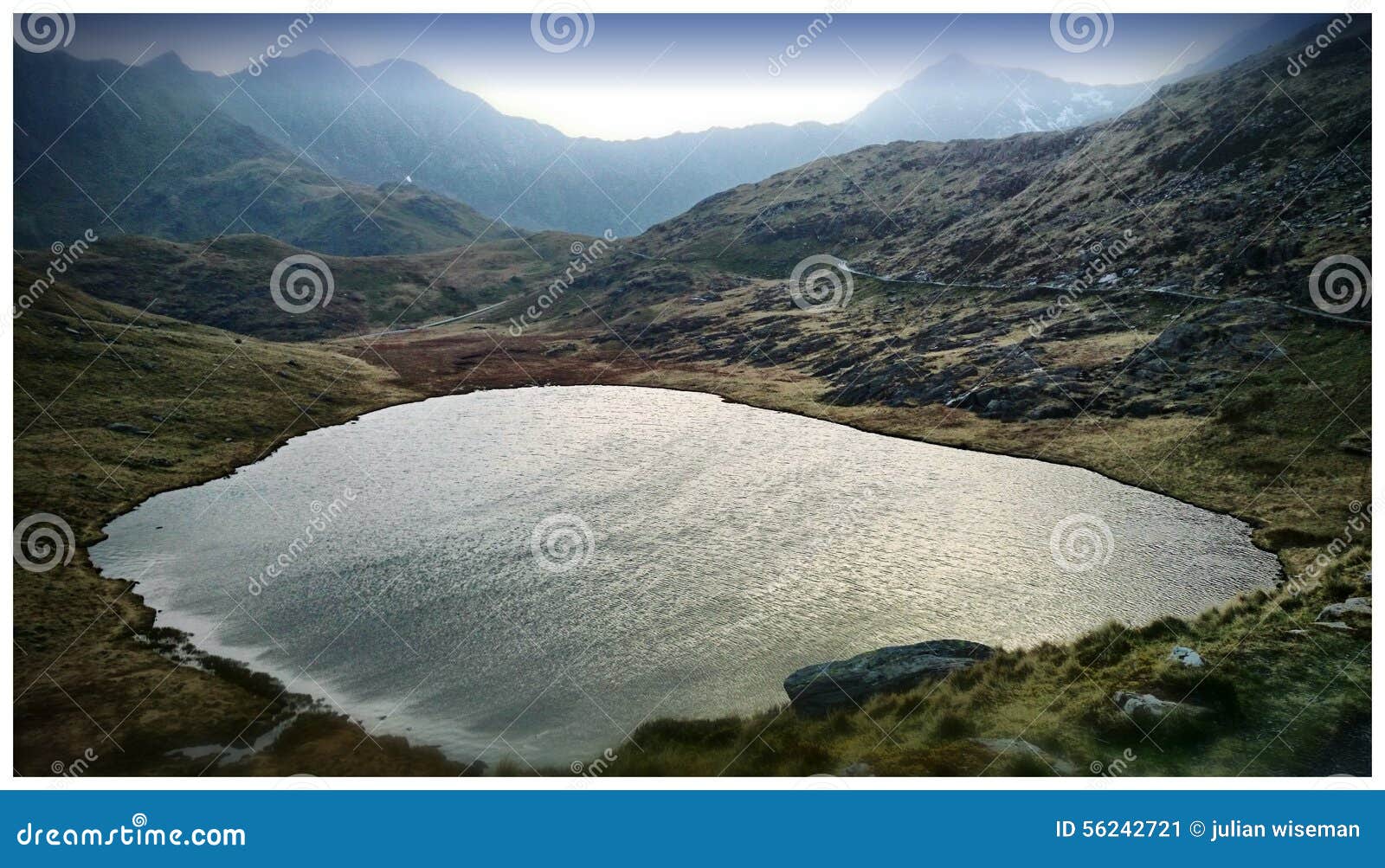 Snowdon lake stock image. Image of lake, wales, mountain - 56242721