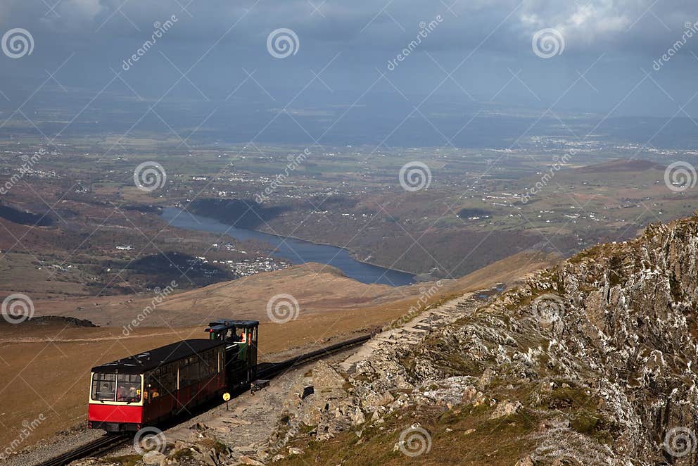 Snowdon railway stock photo. Image of snowdonia, diesel - 27690788