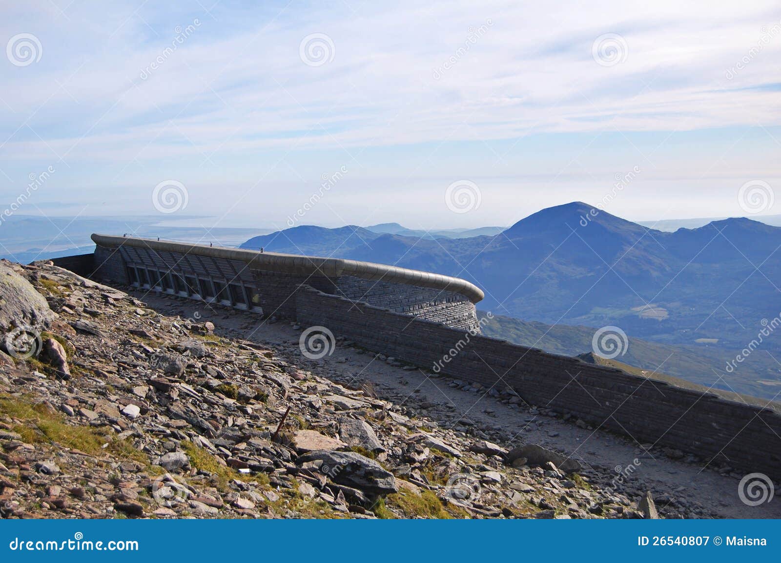 Snowdon Summit Visitor Center Stock Image - Image of scenic, snowdon ...