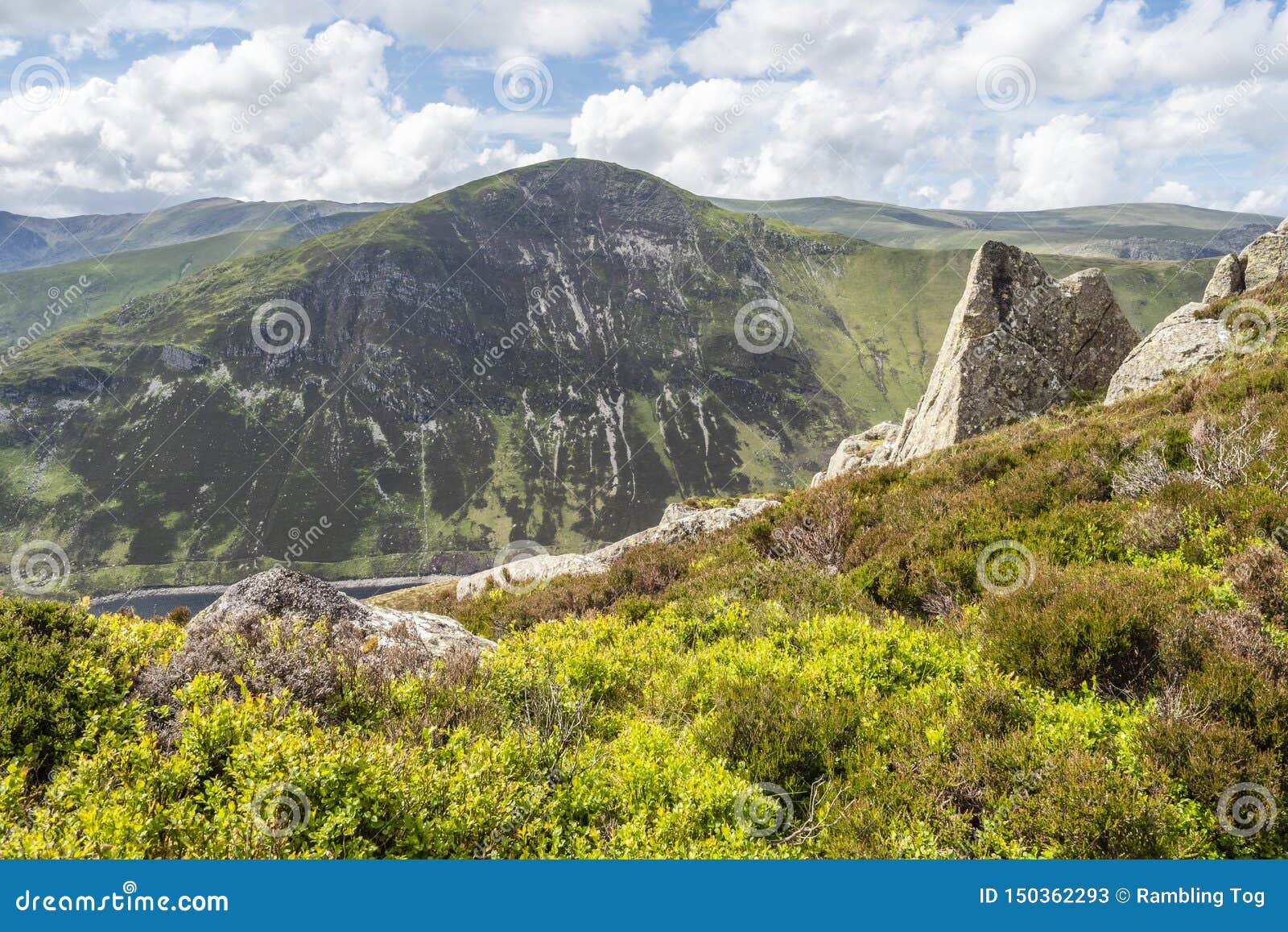 Creigiau Gleision is a Mountain in Snowdonia, Wales, Near Capel Curig ...