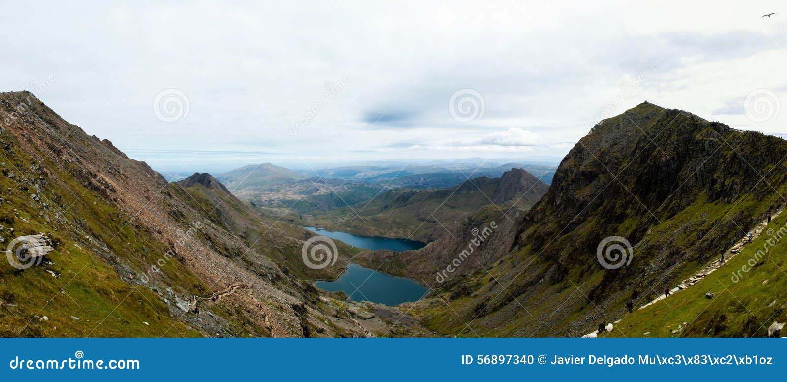 Snowdonia Panoramic stock photo. Image of nature, view - 56897340