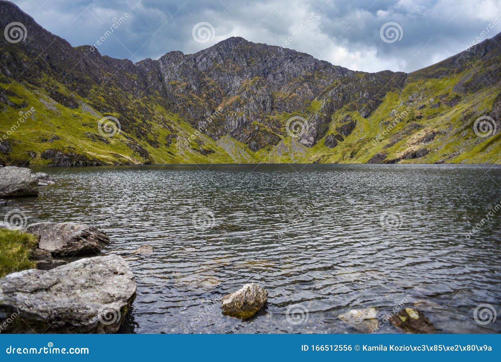 Snowdonia Park Landscape in England Stock Photo - Image of panorama ...