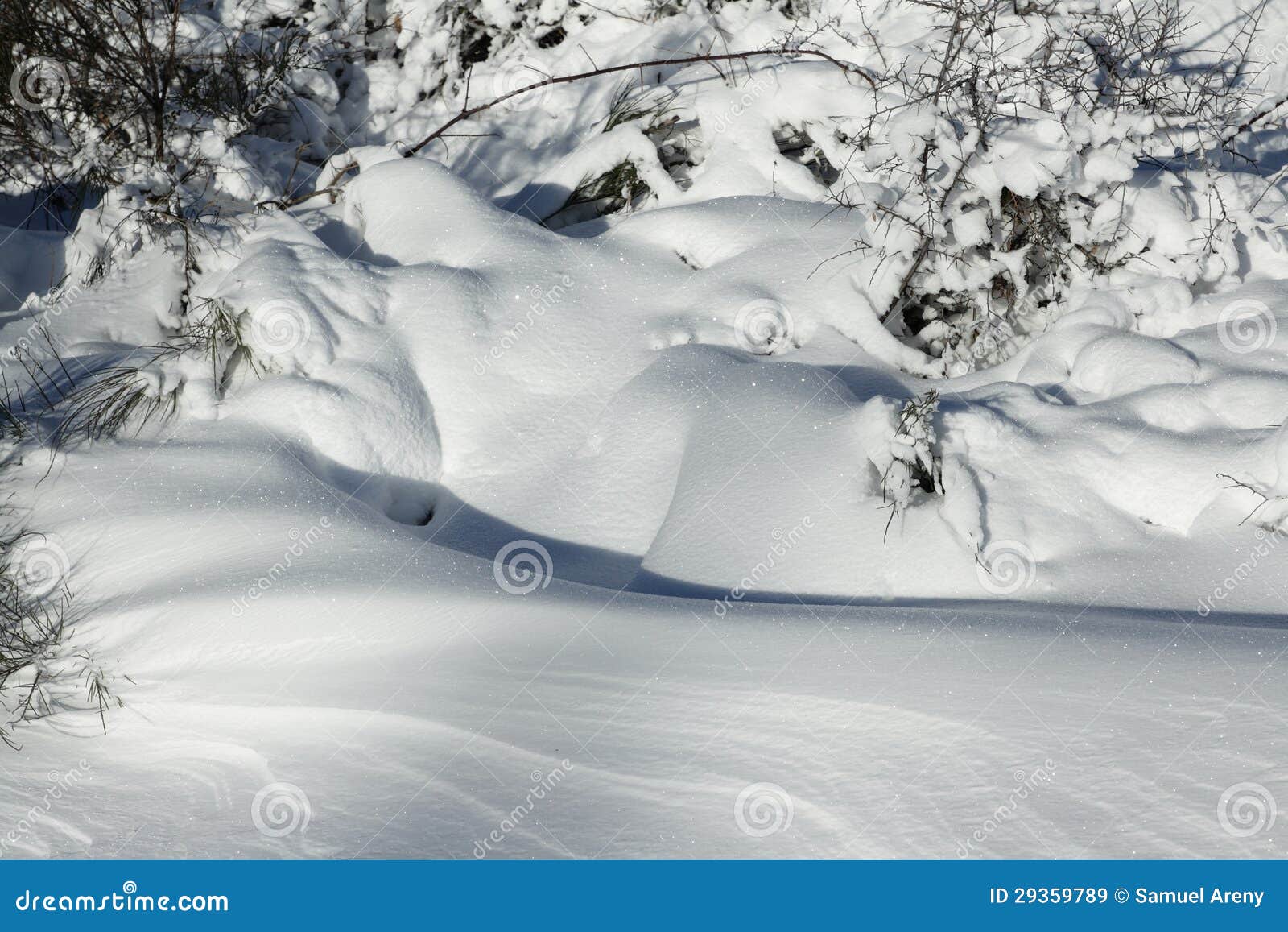 Snowdrift stock image. Image of drift, season, snowy - 29359789