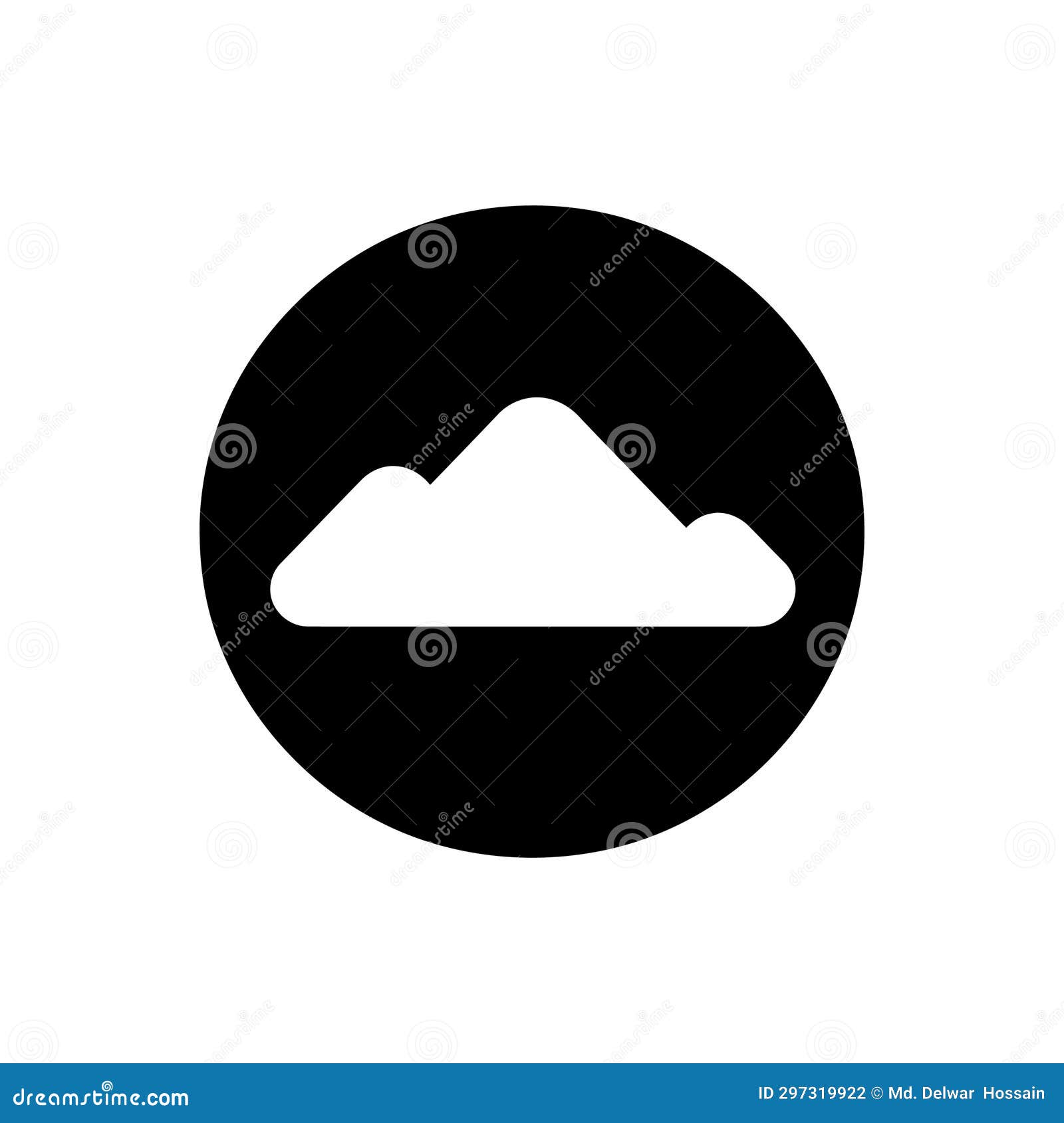 Snowdrift icon stock vector. Illustration of logo, vector - 297319922