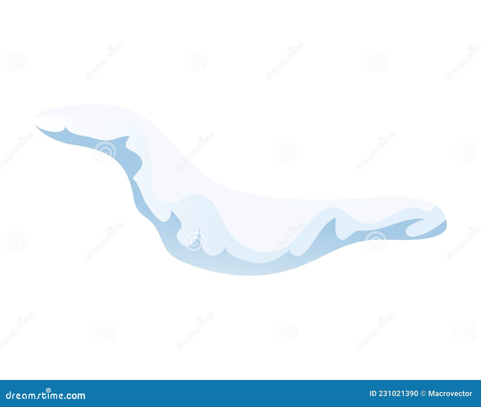 Snowdrift Realistic Icon stock vector. Illustration of nature - 231021390