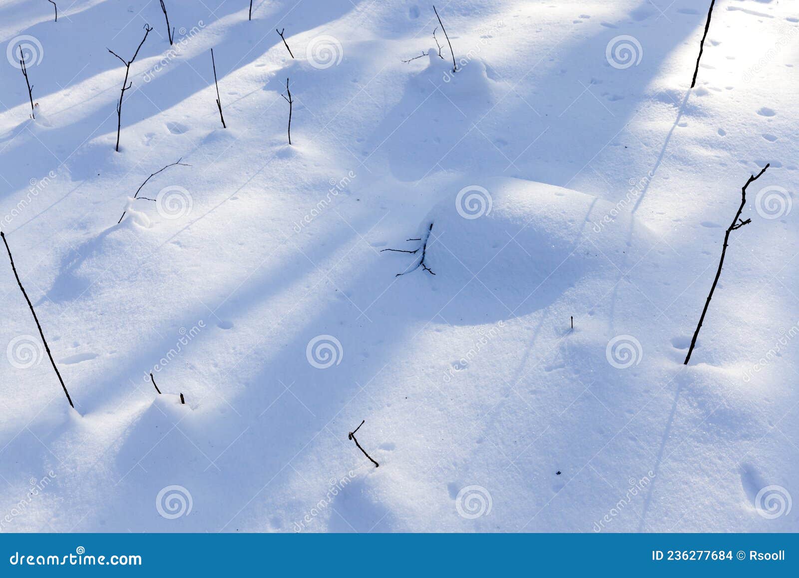 Snowdrifts after Snowfall in Winter Stock Photo - Image of snowdrift ...