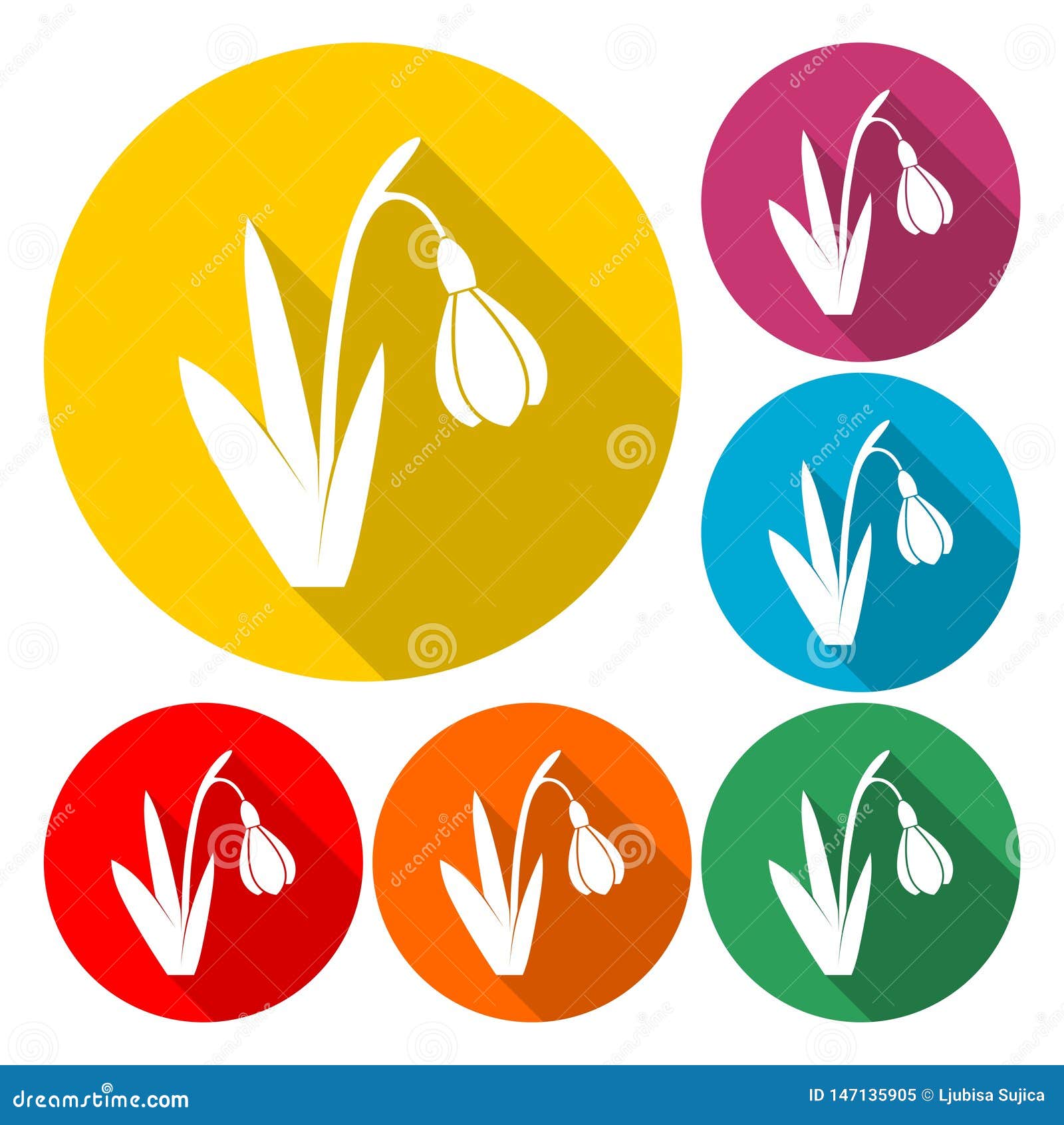 Snowdrop Icon - Illustration Stock Vector - Illustration of growth ...