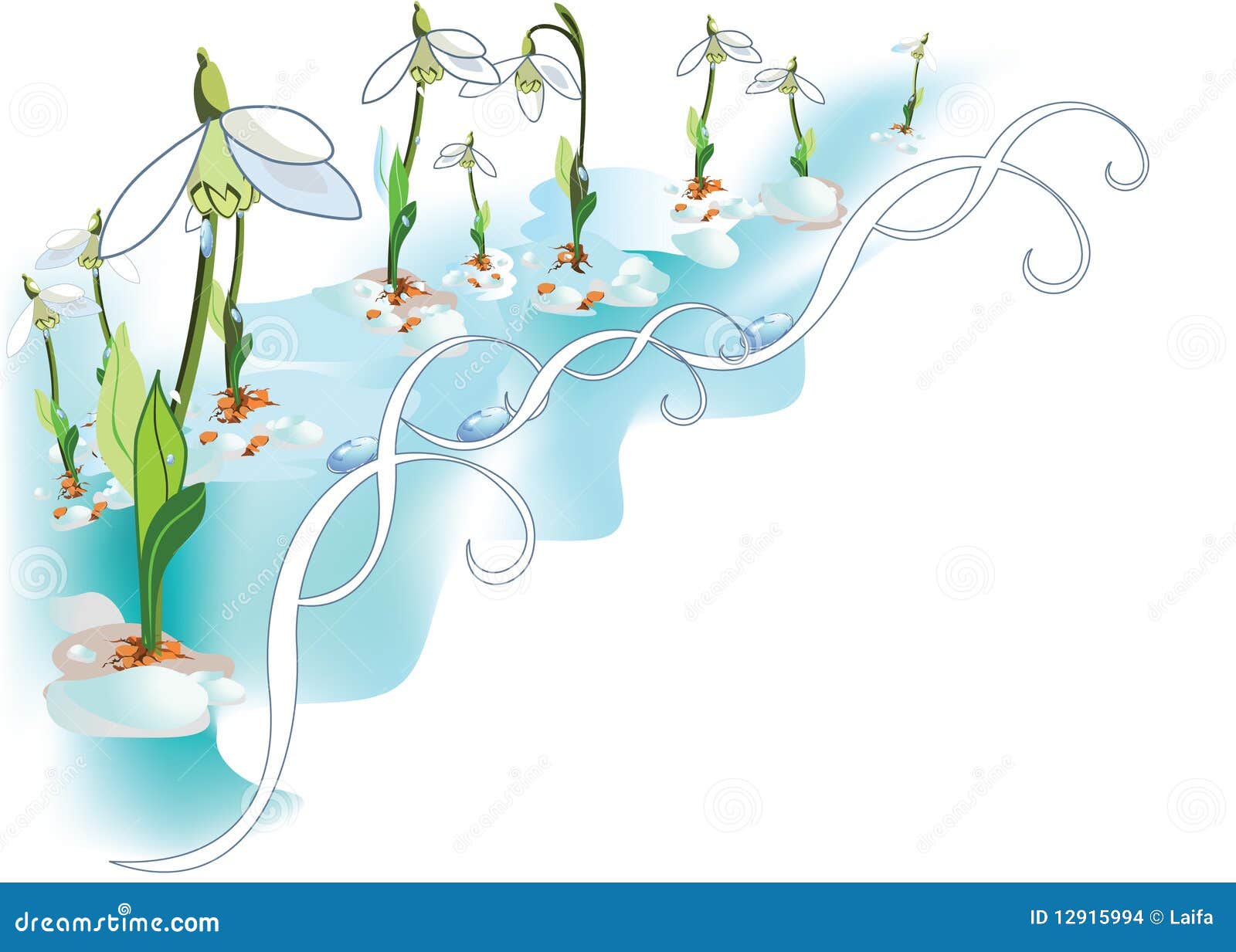 Snowdrops stock illustration. Image of bluebell, blue - 12915994