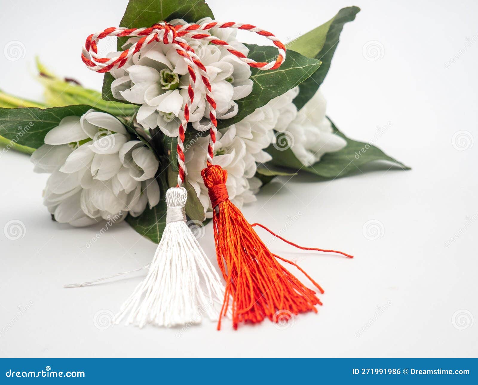 Snowdrops Bouquet and the Red and White String, the Romanian 1st of ...