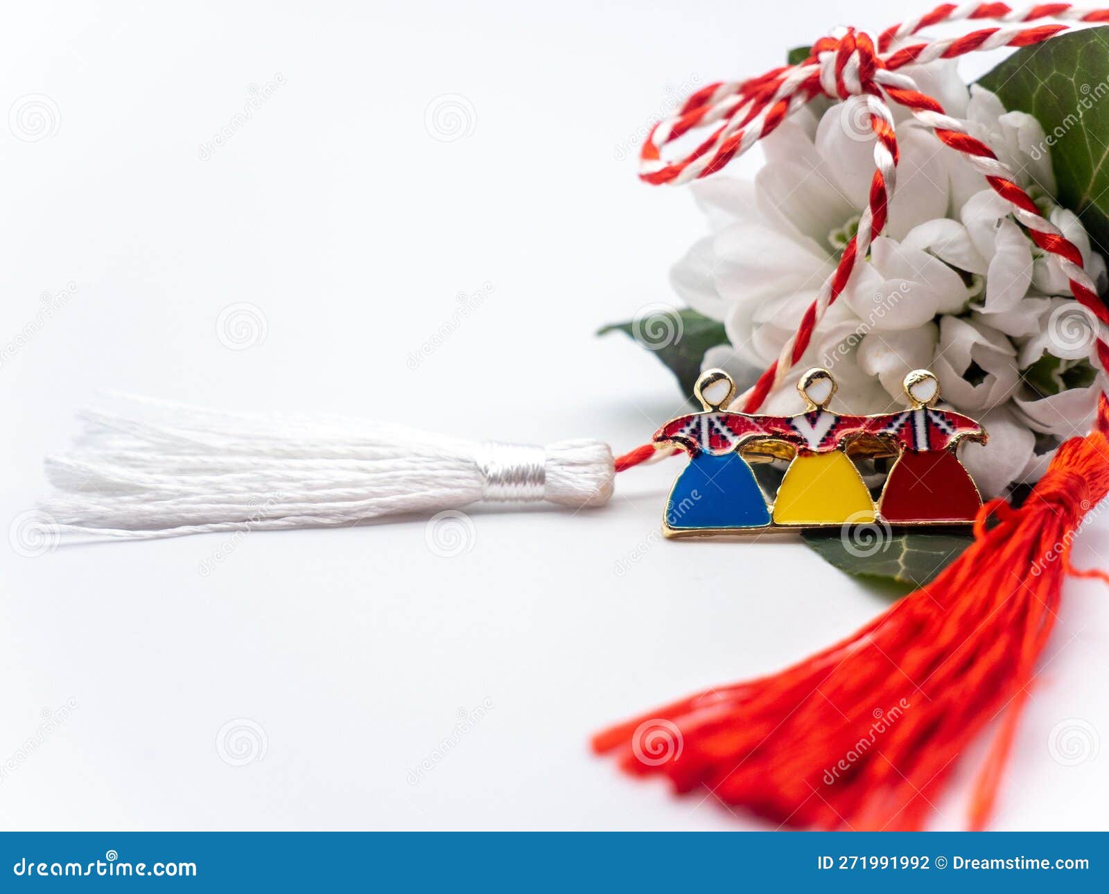 Snowdrops Bouquet and the Red and White String, the Romanian 1st of ...