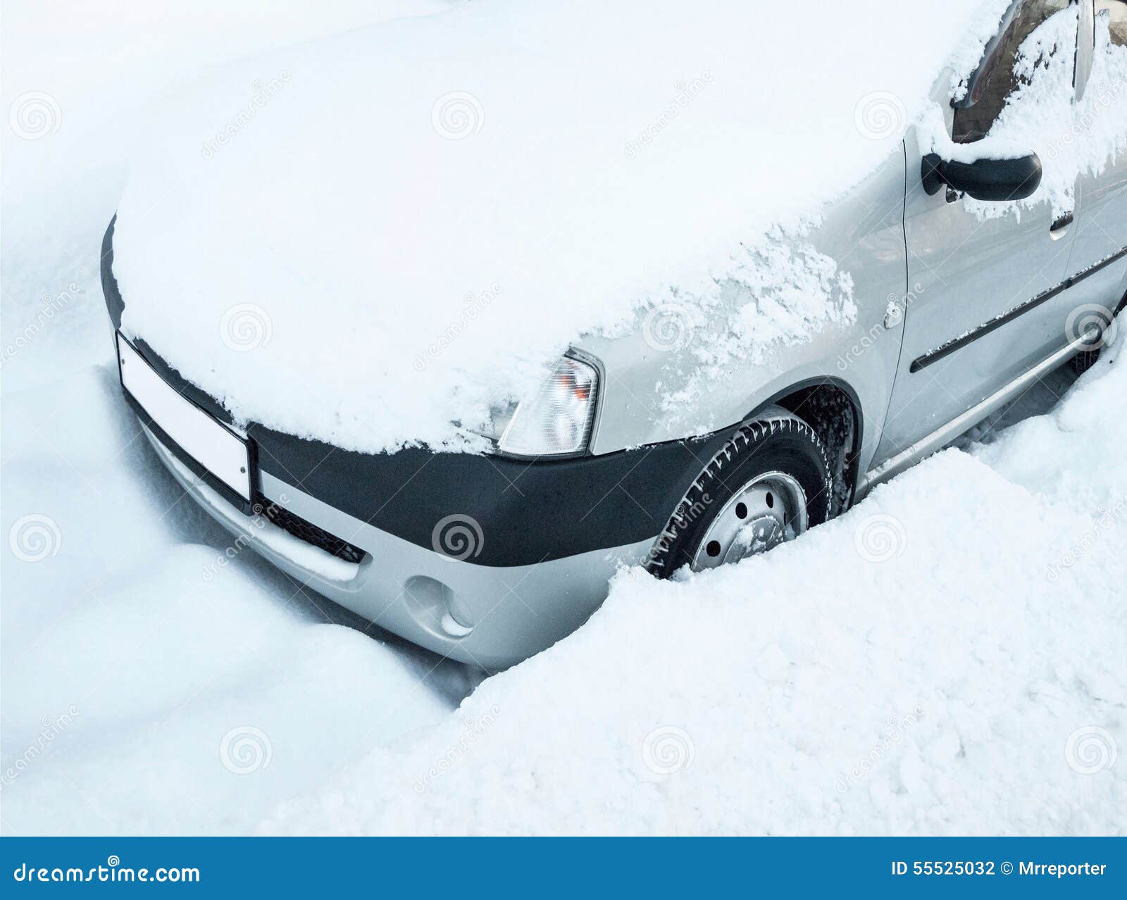 Snowed car stock photo. Image of nordic, trap, covered - 55525032