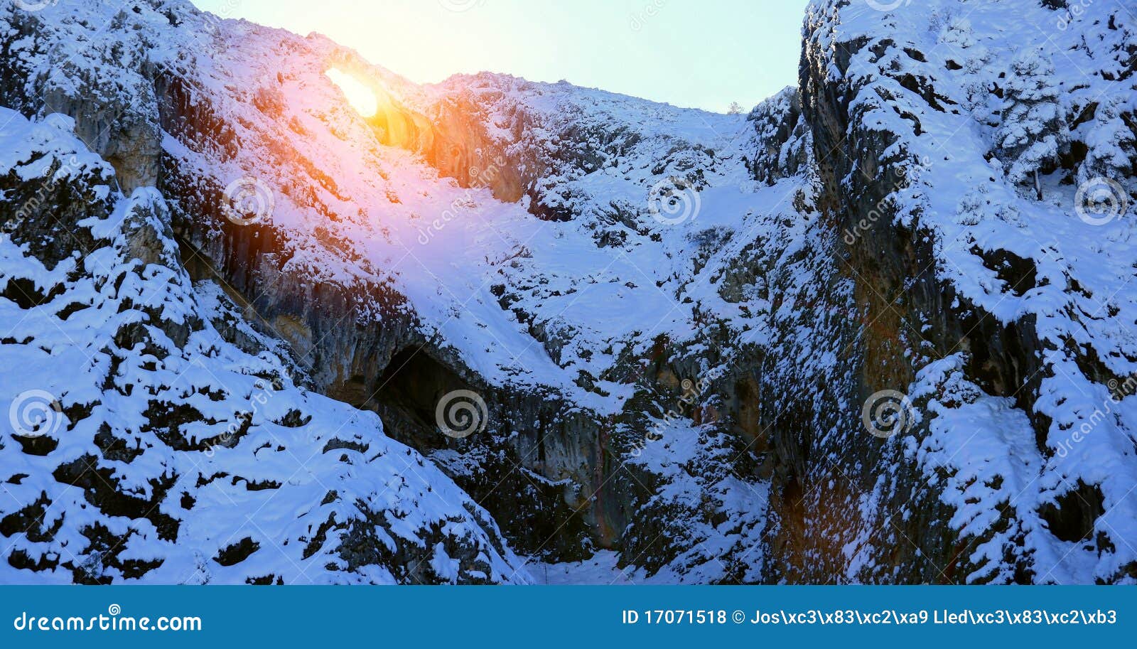 Snowed mountains stock photo. Image of fall, continent - 17071518