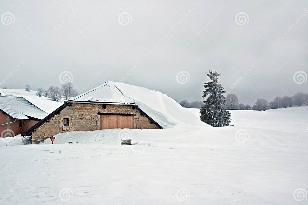 Snowed-under. stock image. Image of lonely, trapped, covered - 576445