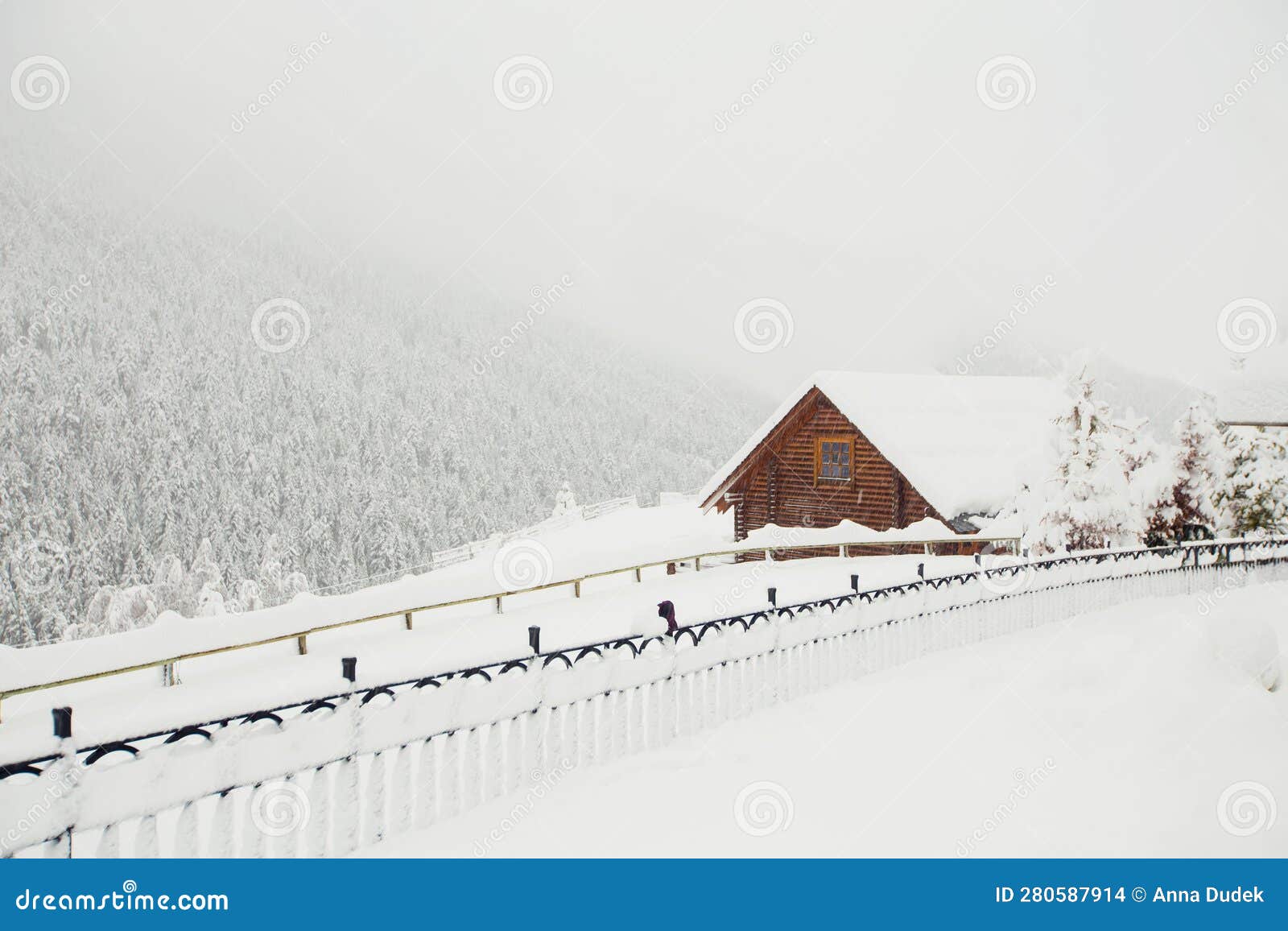 Snowfall in the Hills of Soldeu, Andorra Stock Photo - Image of pine ...