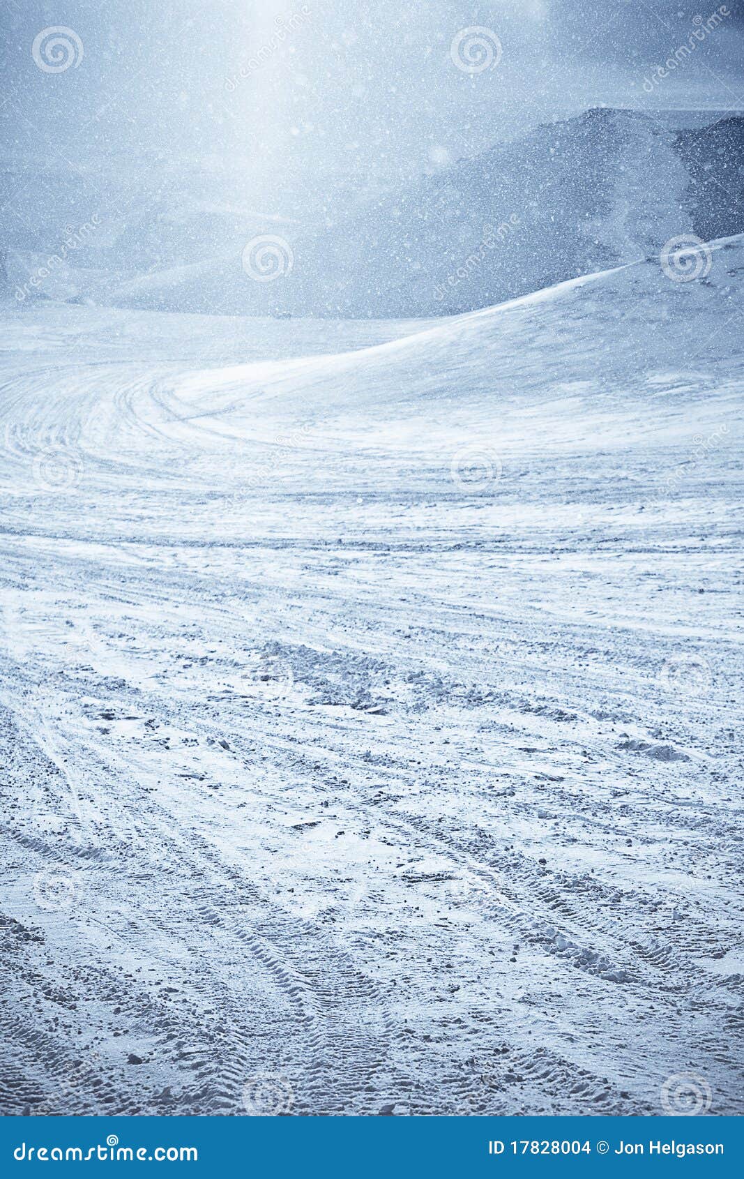Snowfall in the mountains stock photo. Image of iceland - 17828004