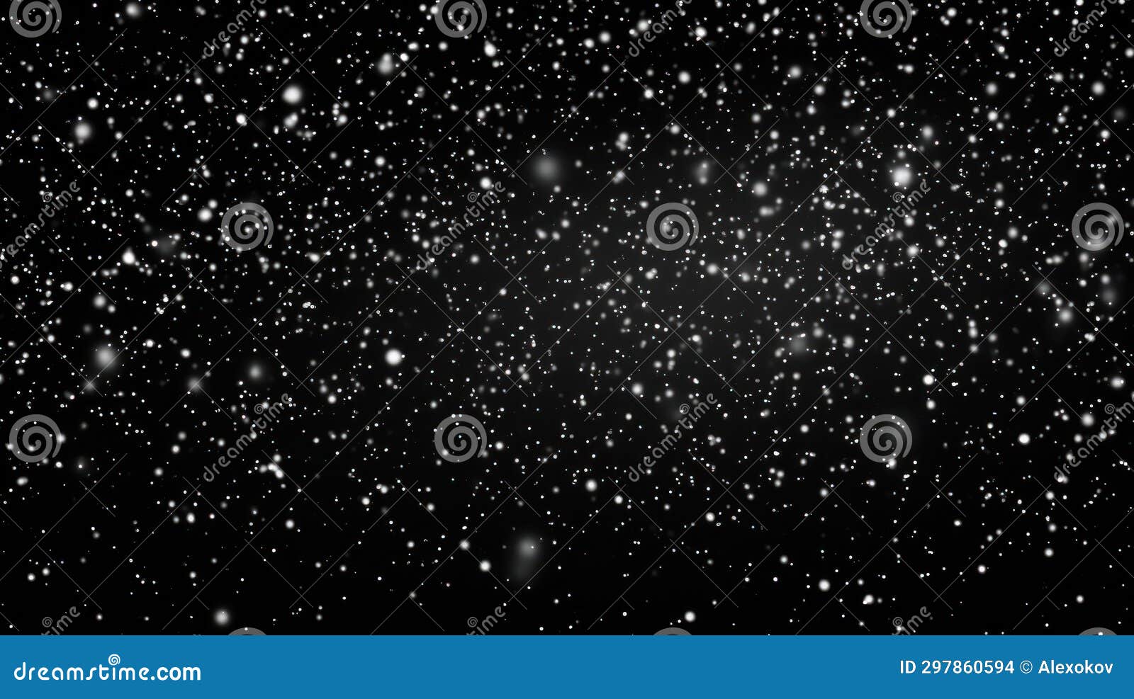 Snowfall Over Black Background: Falling Snow Backdrop AI Generated ...