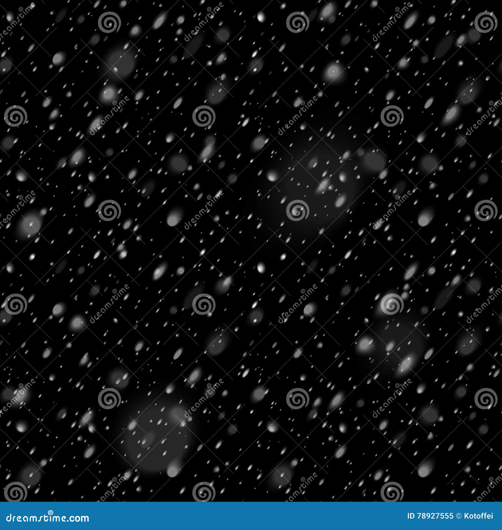 Snowfall Overlay Effect on Black Background Stock Vector - Illustration ...