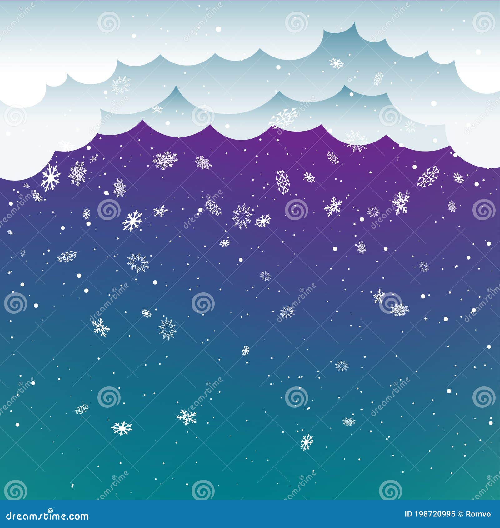 Snowfall Template. Christmas Snow. Falling Snowflakes On Transparent ...