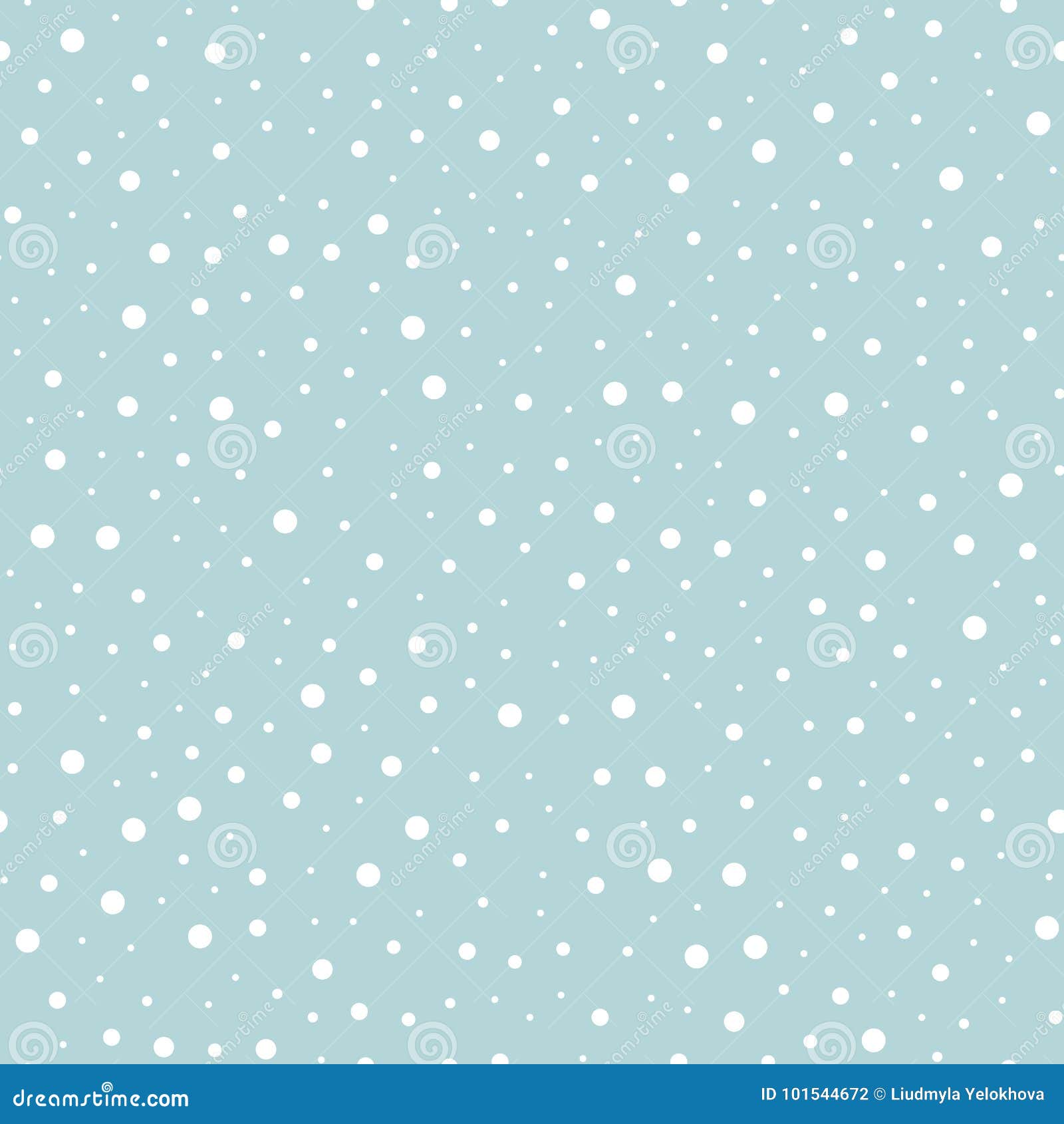 Snowfall Vector Seamless Pattern Stock Vector - Illustration of falling ...