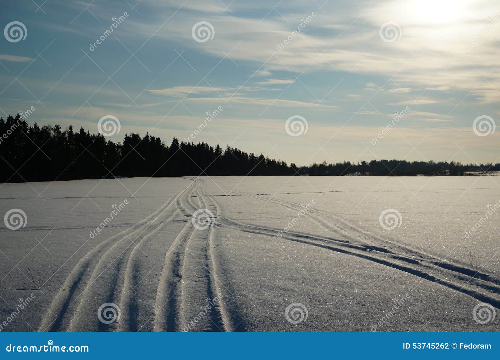 Snowfield stock photo. Image of outdoor, sunrise, great - 53745262