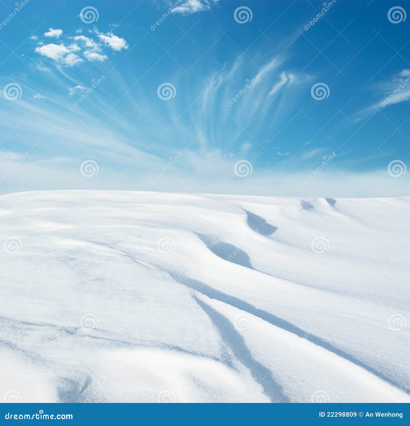 Snowfield sky stock image. Image of landscape, horizon - 22298809