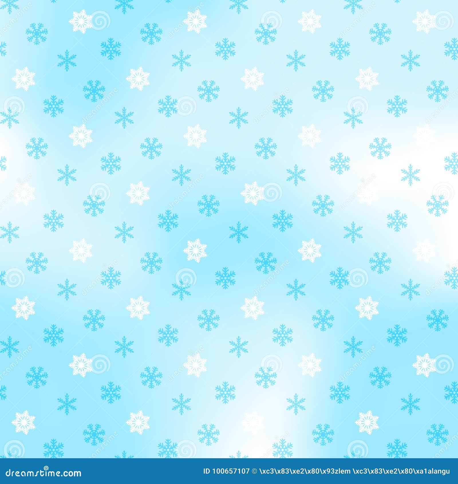 Seamless Snowflakes Pattern and Background Vector Illustration Stock ...