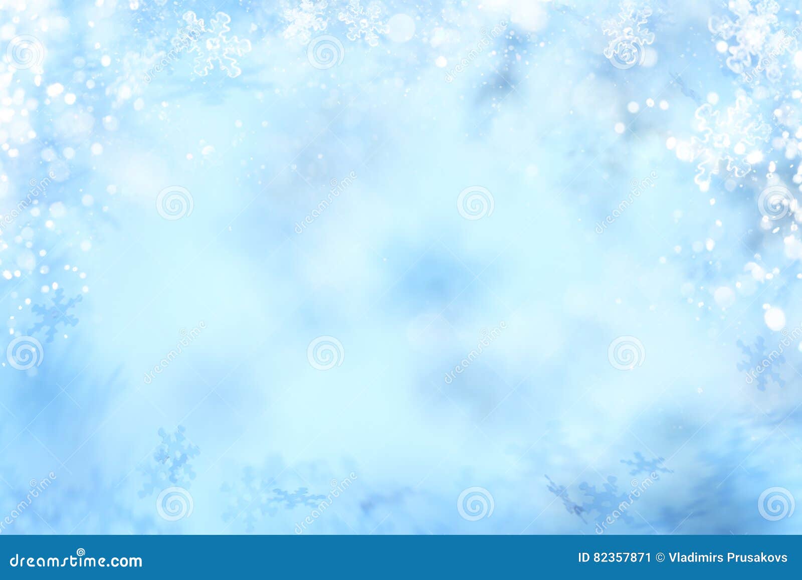 Snowflake In Winter Sunshine On Bokeh Background Royalty-Free Stock ...