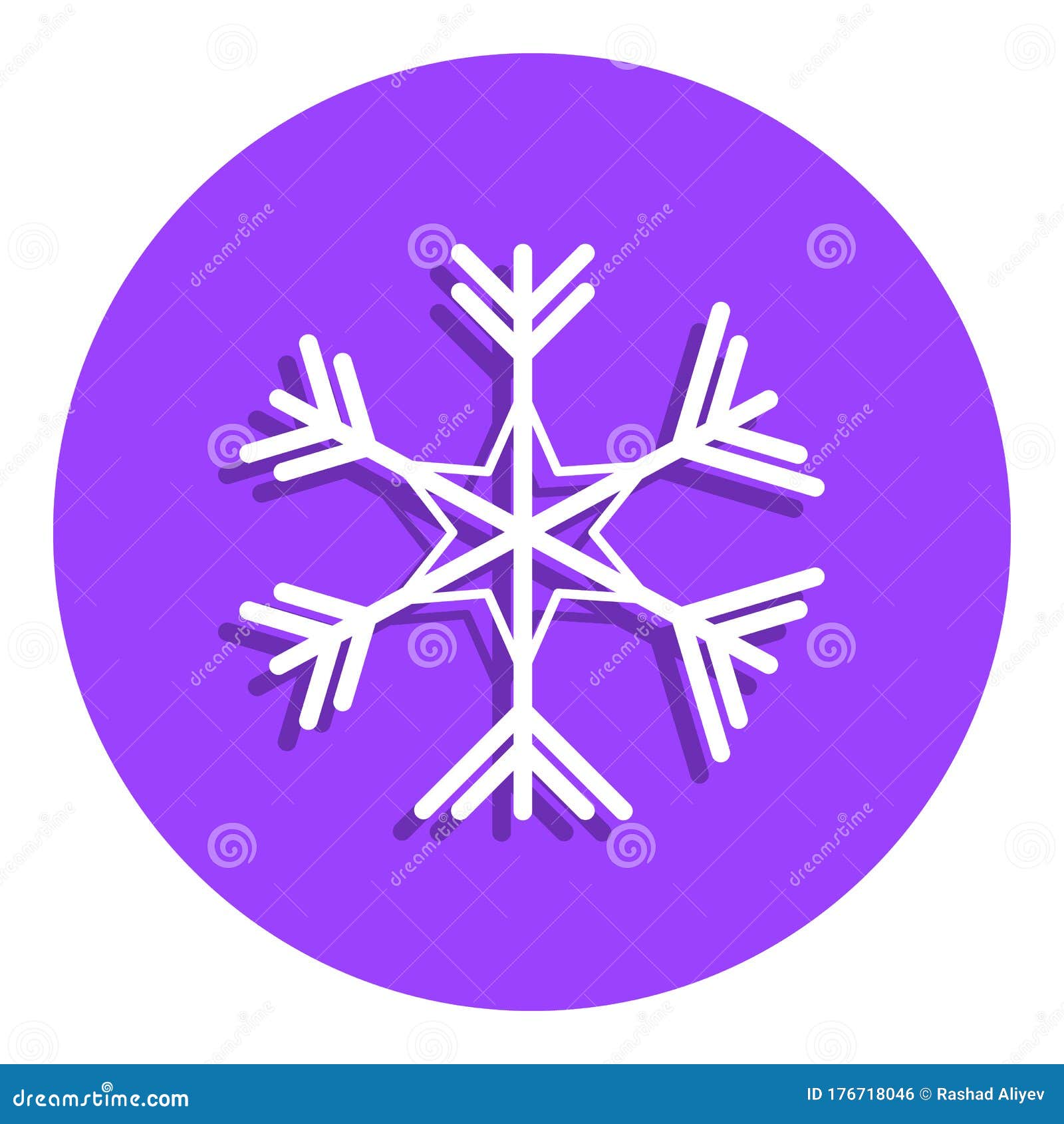 Snowflake Badge Icon. Simple Glyph, Flat Vector of Web Icons for Ui and ...