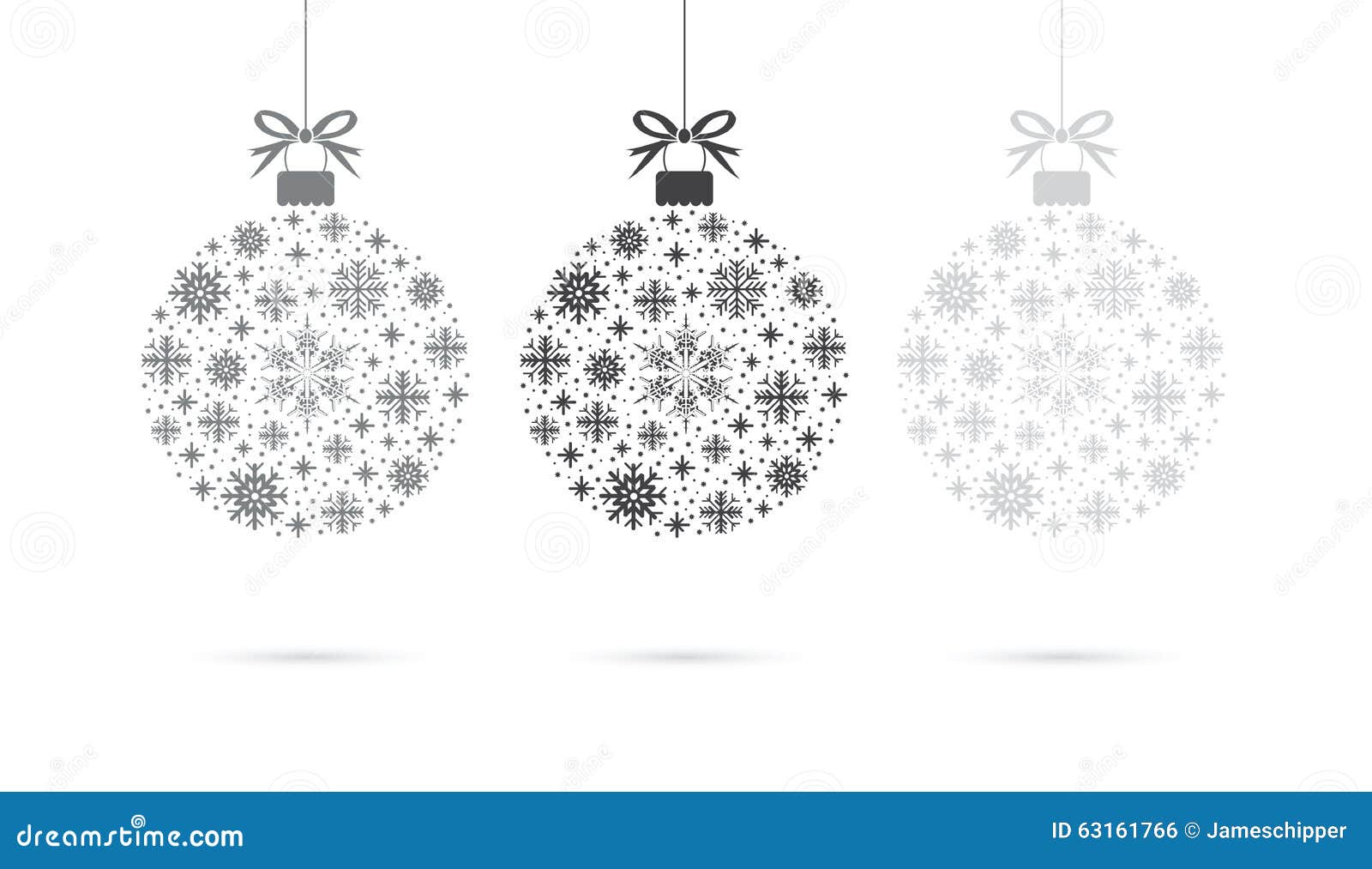 Snowflake ball balls stock vector. Illustration of greetings - 63161766