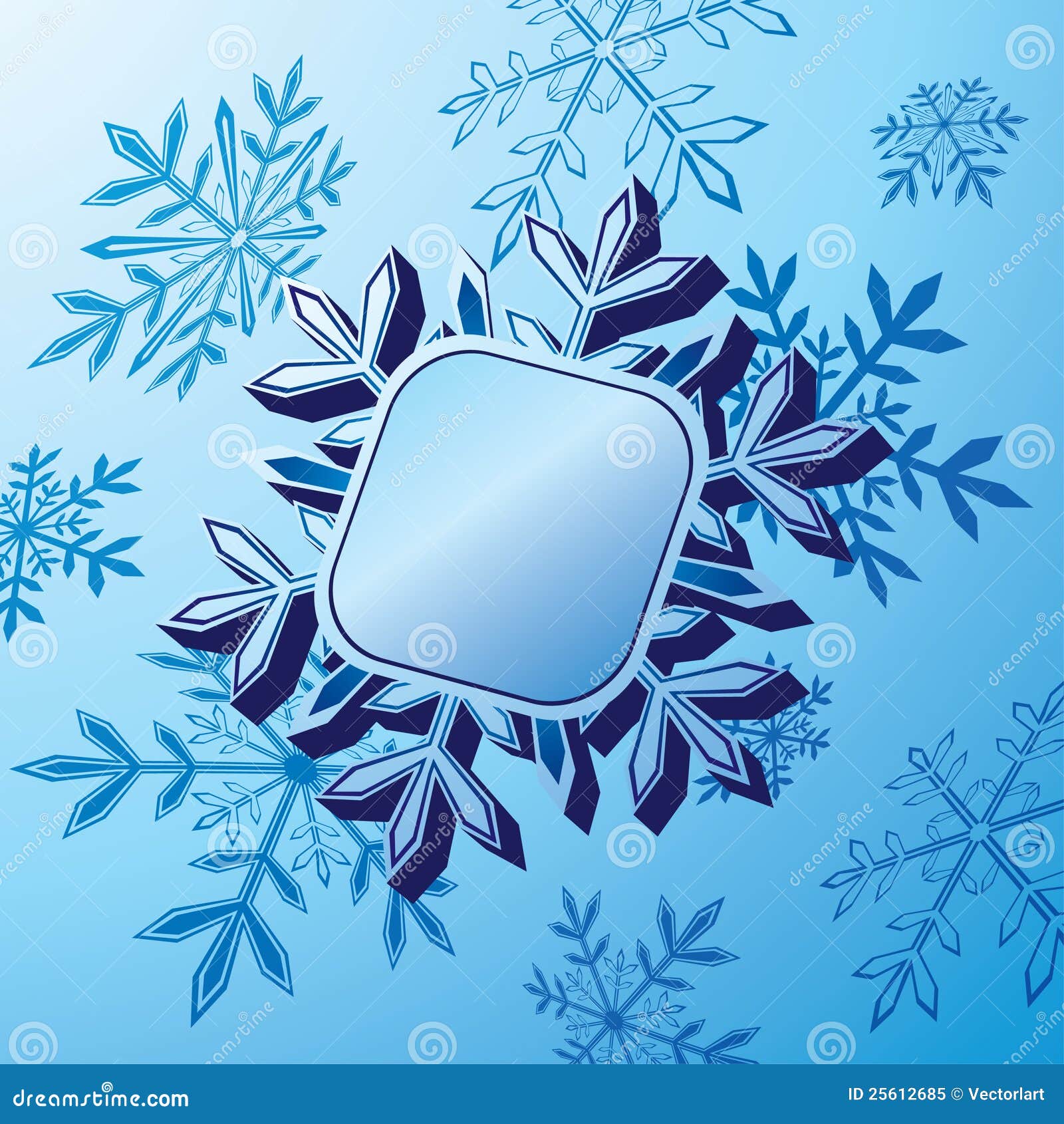 Snowflake banner stock vector. Illustration of pattern - 25612685