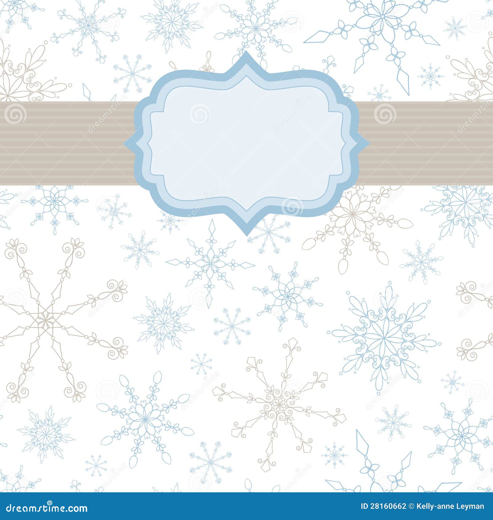 Snowflake Banner Background Stock Vector - Illustration of pattern ...
