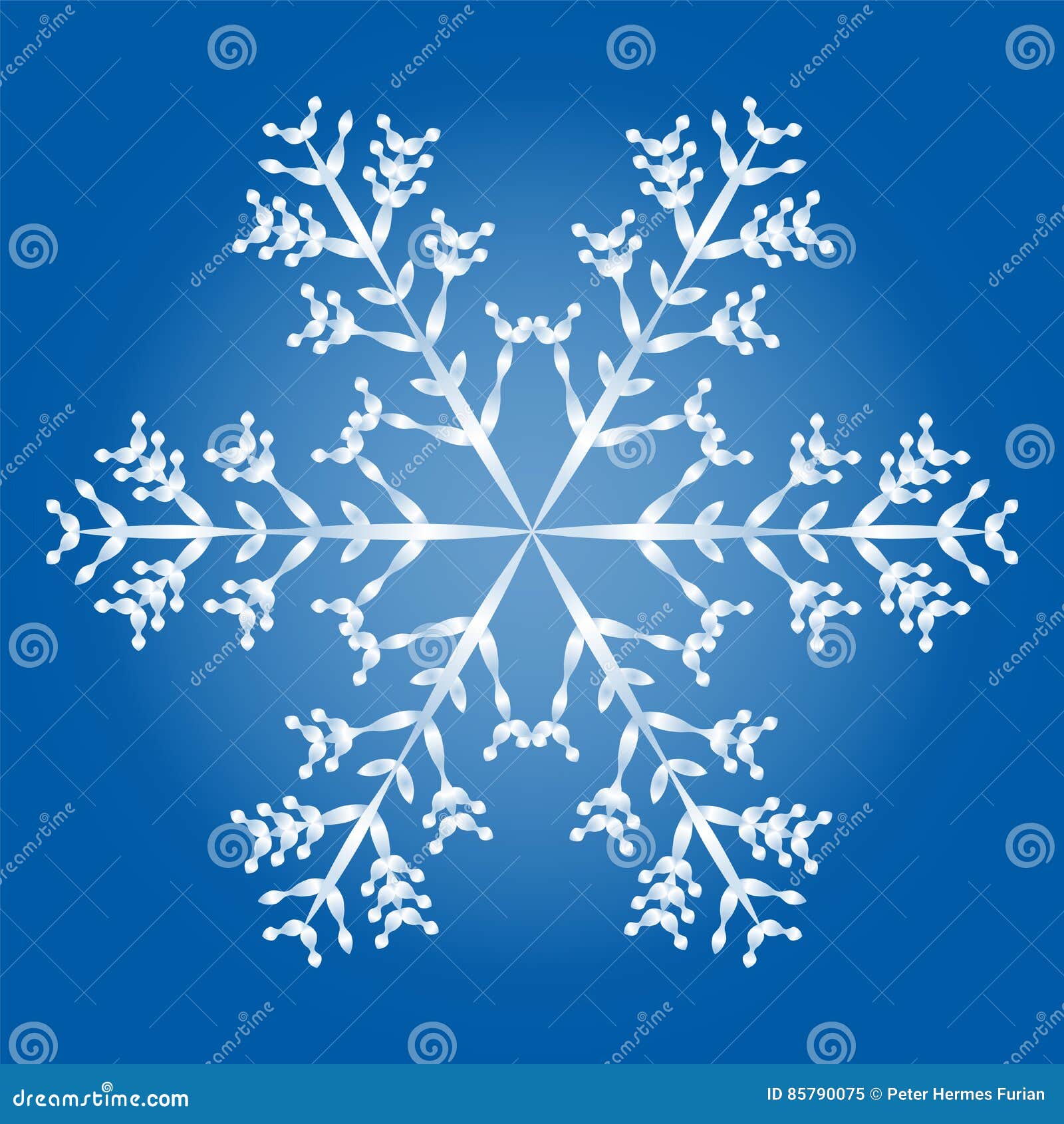 Snowflake Blue Background stock vector. Illustration of structure ...