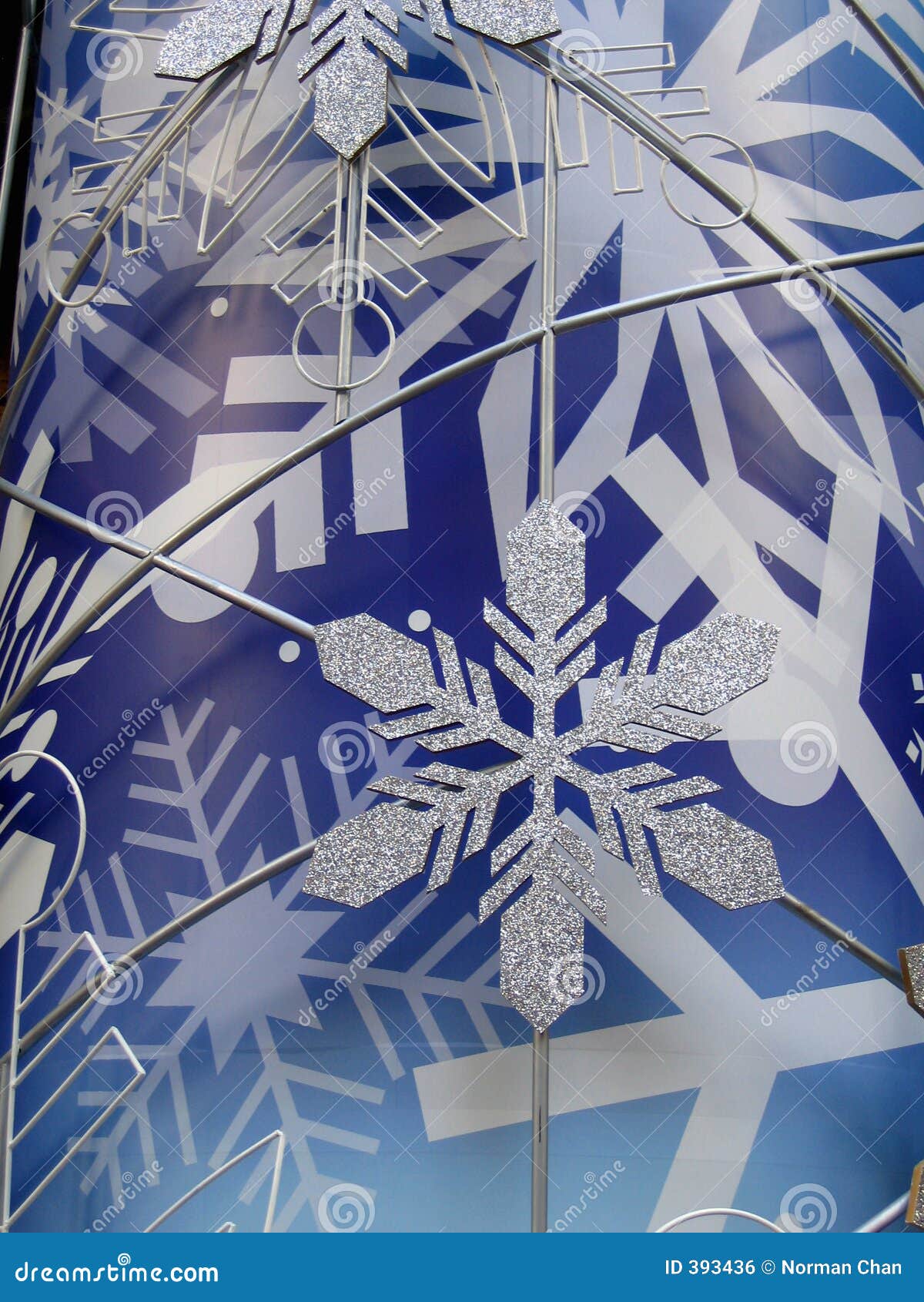 Snowflake in Blue Background (vertical) Stock Illustration ...