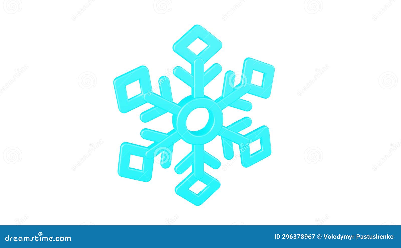 Snowflake that is Blue on Isolated Background Stock Image ...