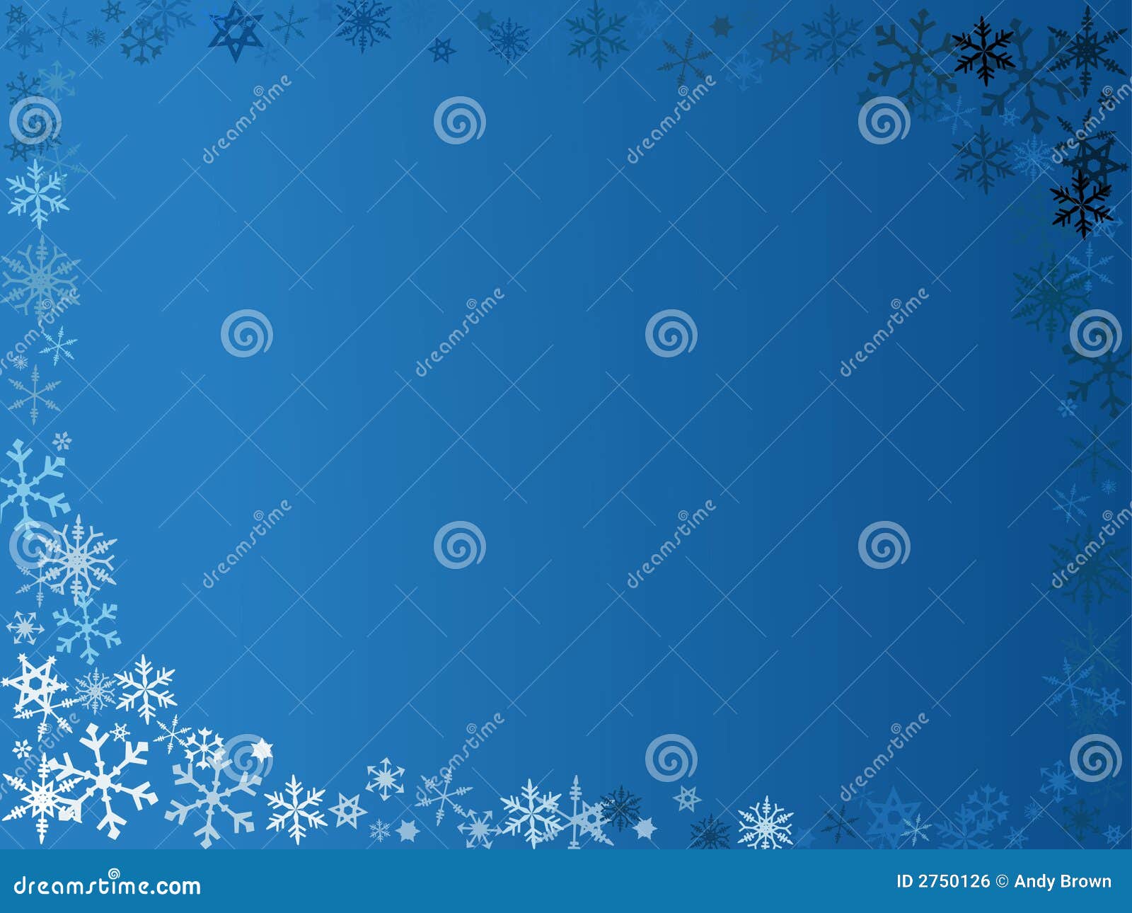 Snowflake Border stock vector. Illustration of snow, abstract - 2750126