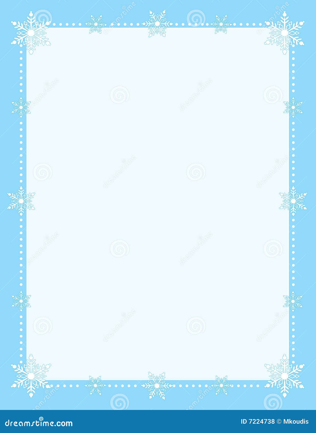 Snowflake Page Border