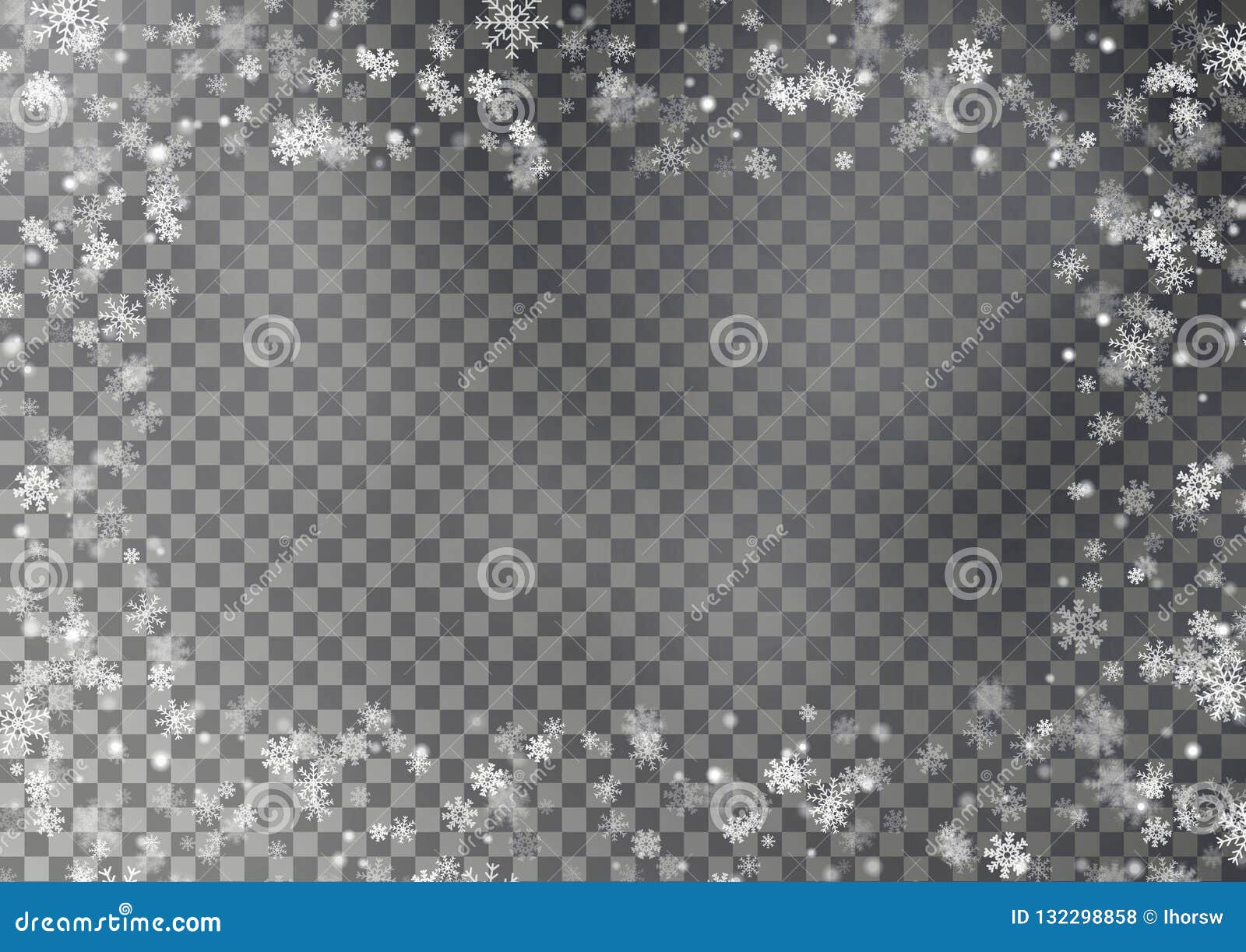 Snowflake Frame Vector