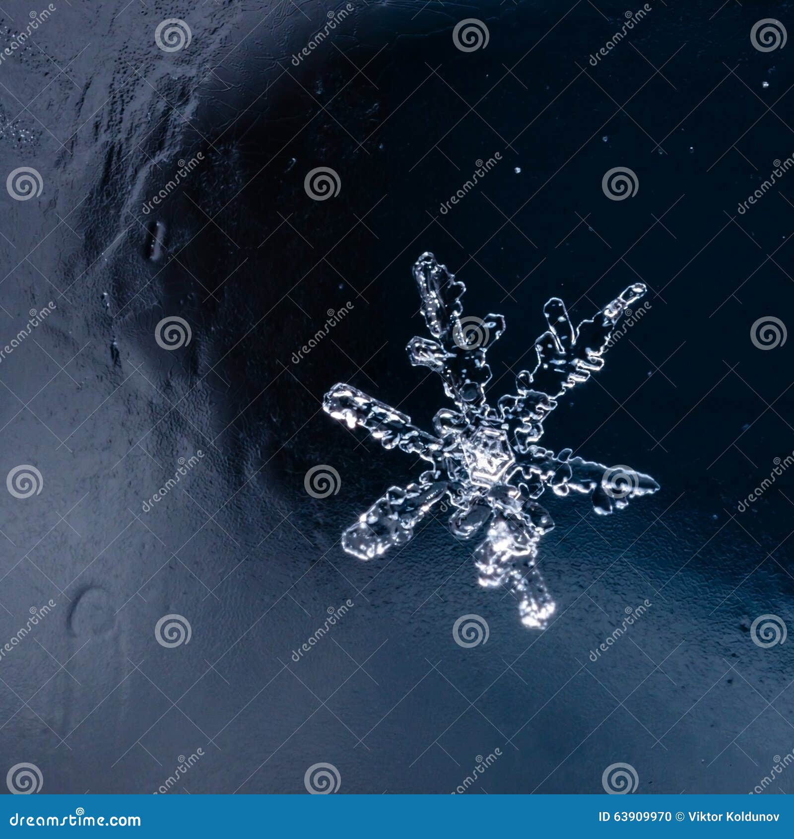 Snowflake and a Broken Piece of it Stock Photo - Image of snowflake ...