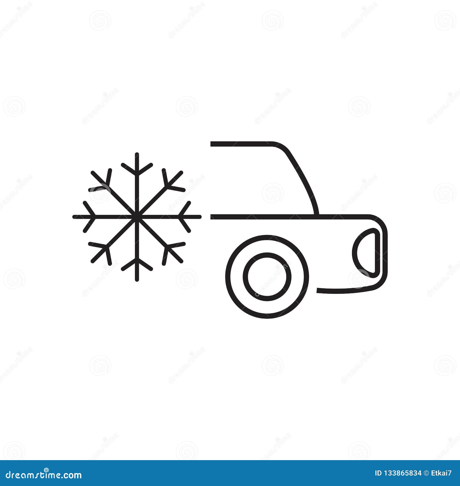 Snowflake and Car Icon Vector Design Illustration Stock Vector ...