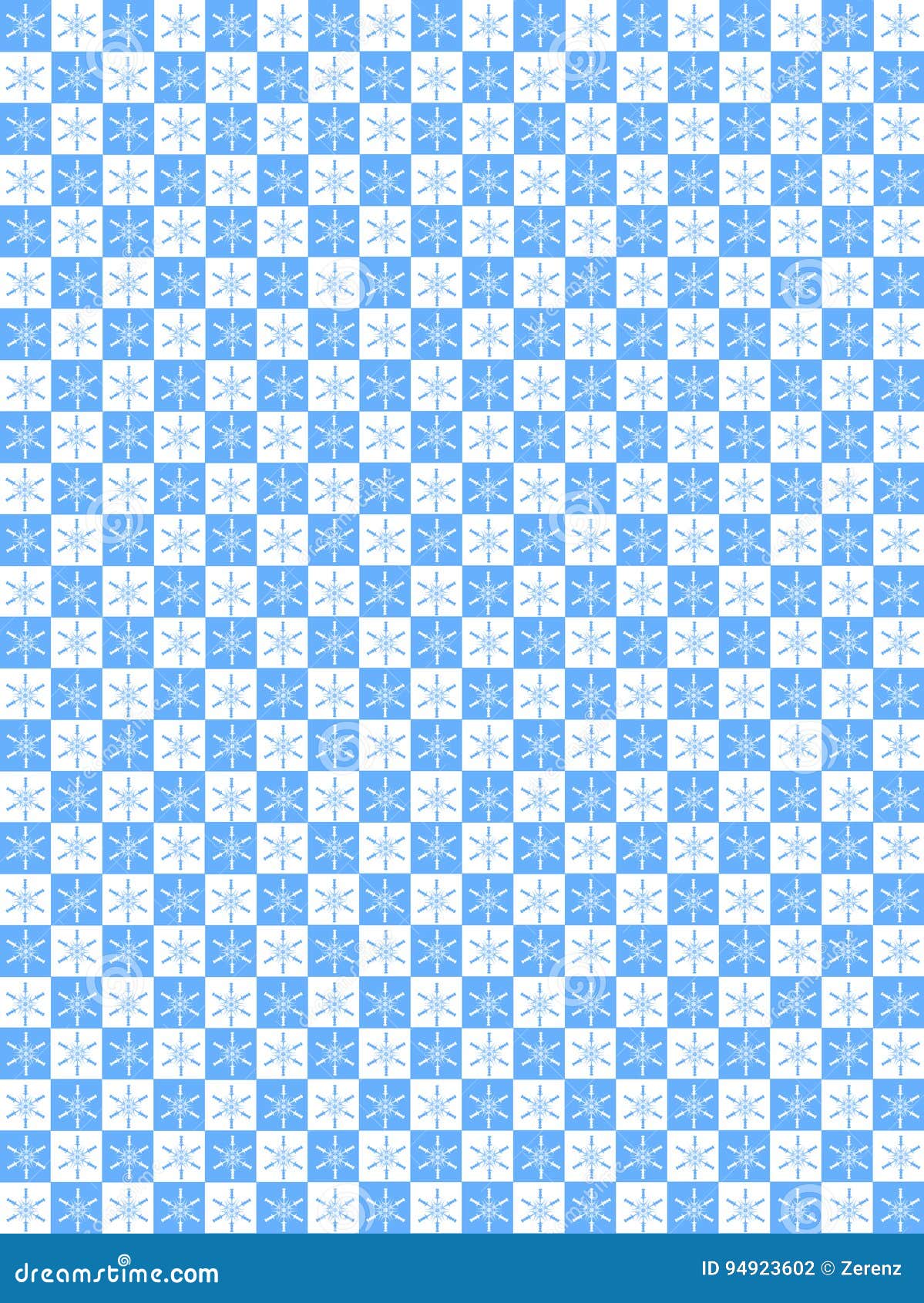 Snowflake Checkered Pattern. Stock Illustration - Illustration of ...