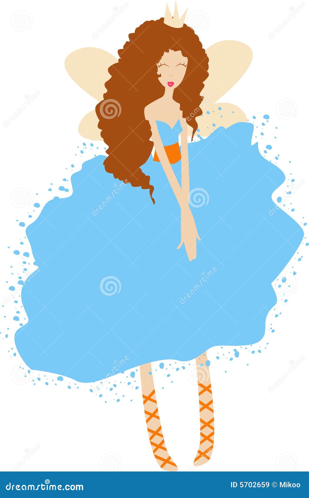 Snowflake christmas fairy stock vector. Illustration of christmas - 5702659