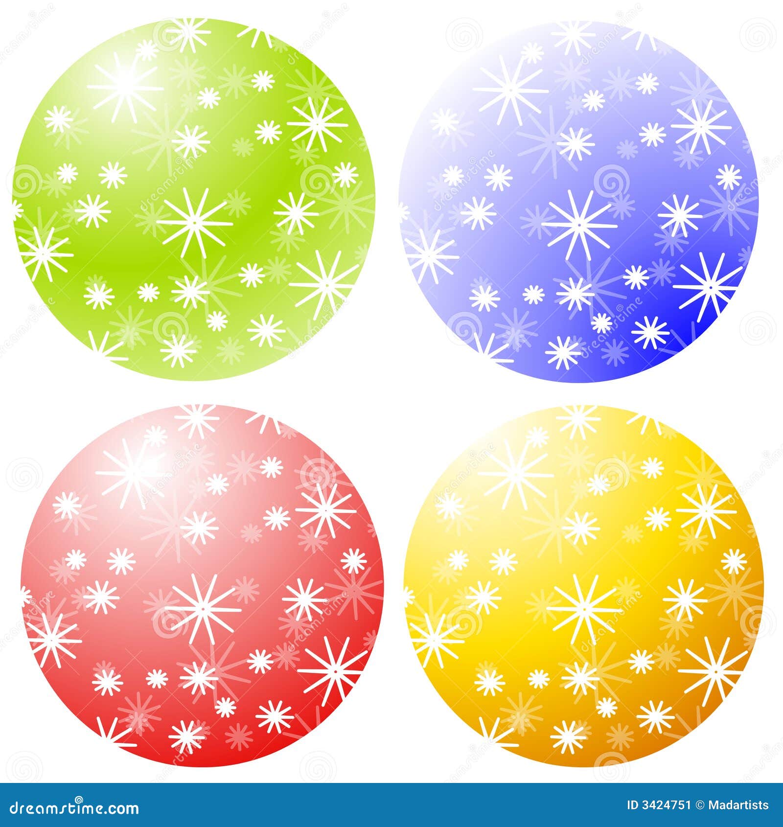 Snowflake Circle Backgrounds Stock Illustration - Illustration of ...