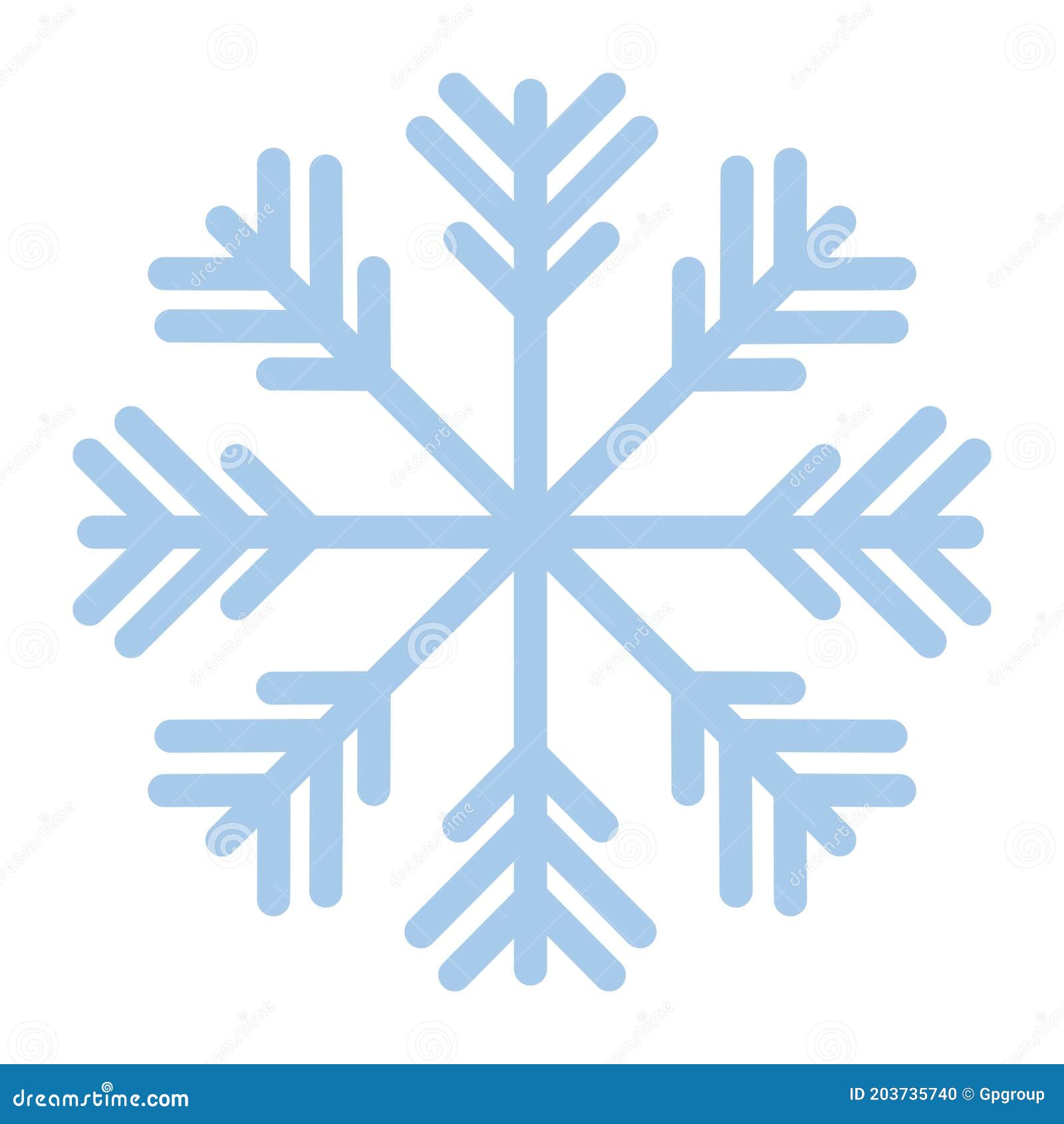 Snowflake of Color Blue with White Background Stock Vector ...