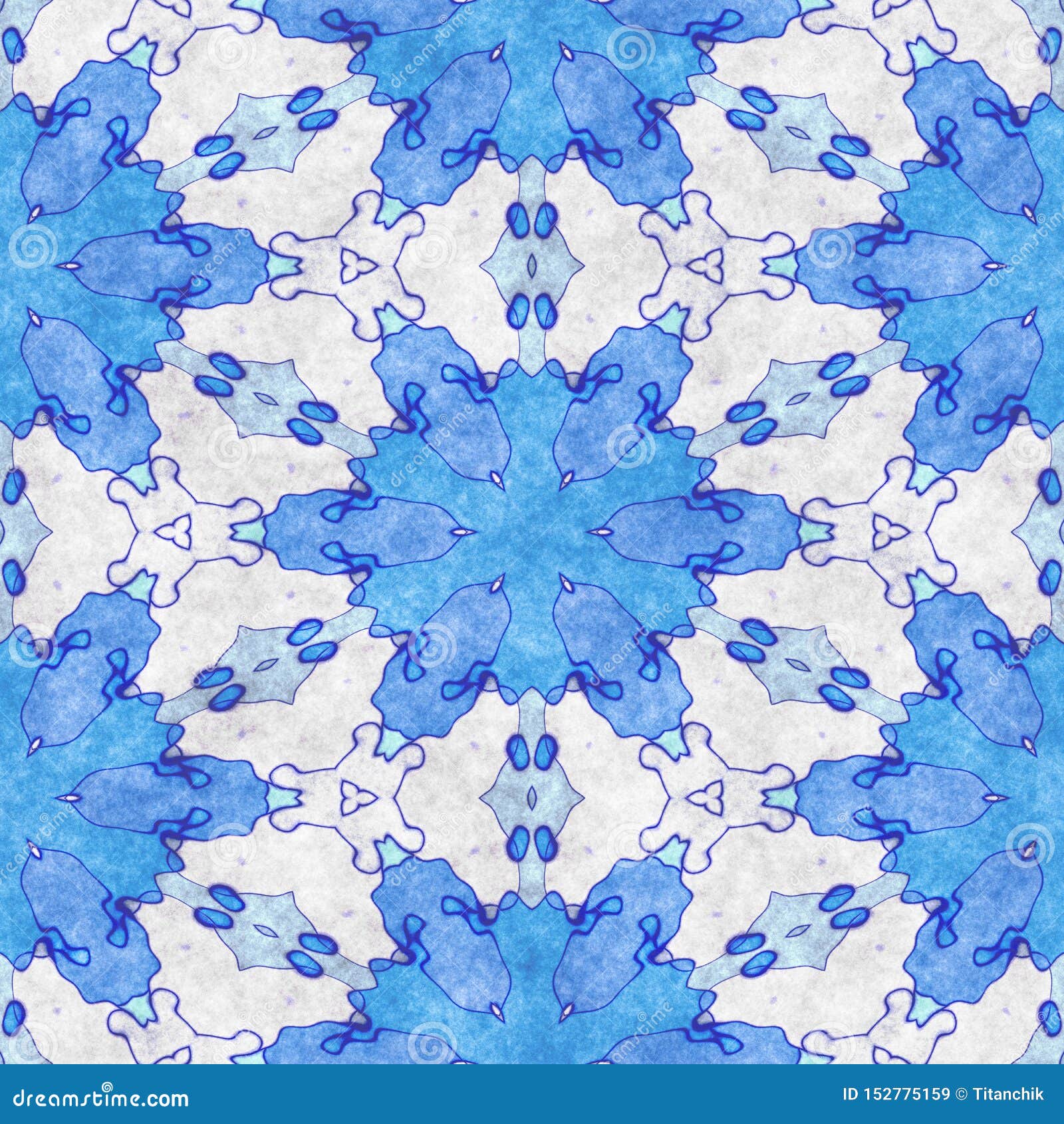 Snowflake- Crystal Background. Geometry Seamless Ornate Stock ...