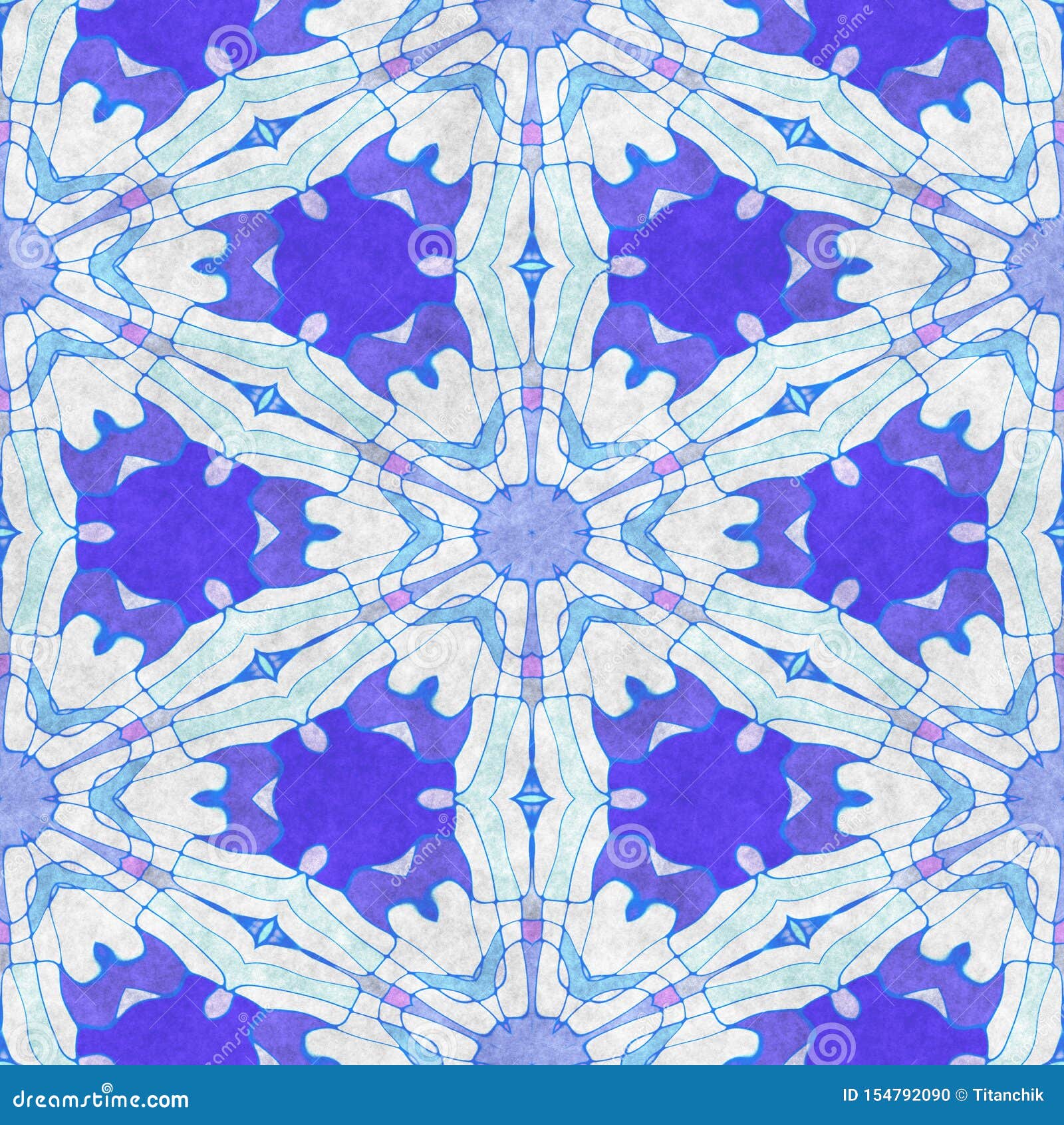 Snowflake- Crystal Background. Geometry Seamless Ornate Stock ...