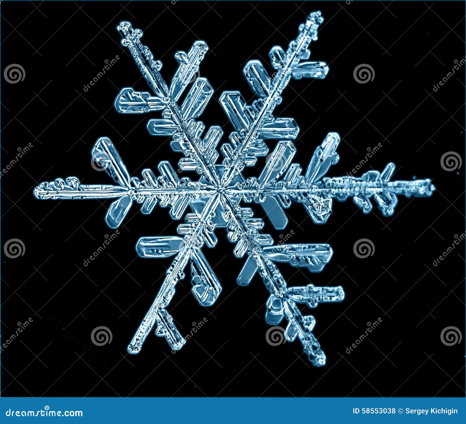 Snowflake crystal stock illustration. Illustration of pole - 58553038