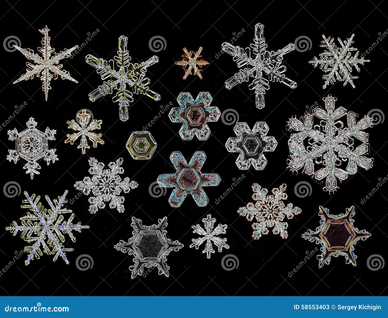 Snowflake, Crystal Of Frozen Water - Vector Silhouette Picture, Logo Or ...