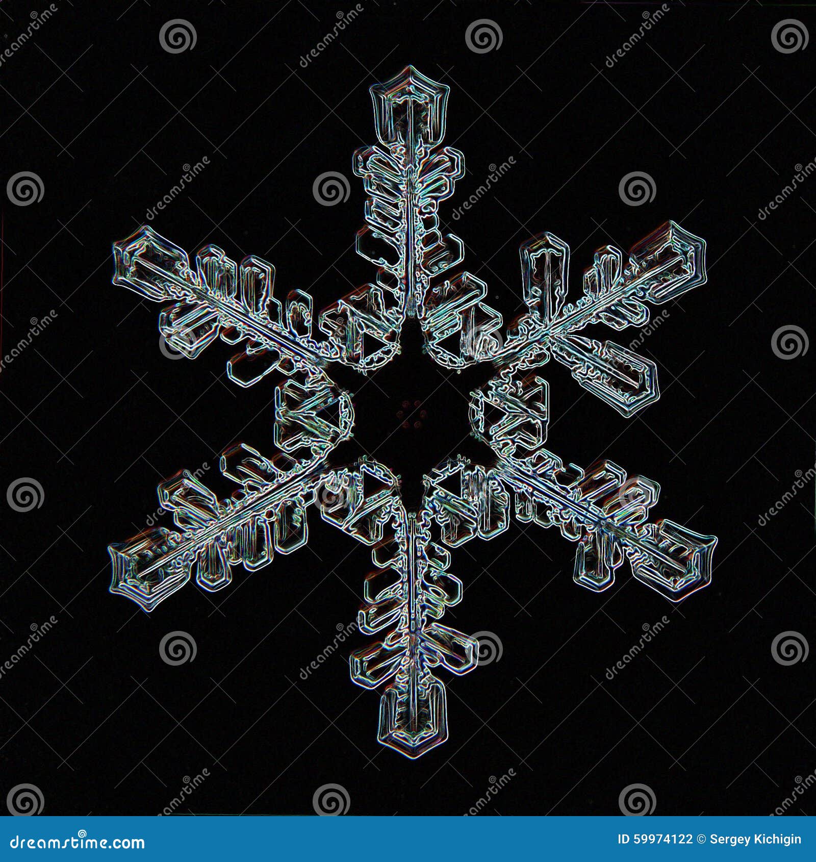 Snowflake crystal natural stock illustration. Illustration of ...