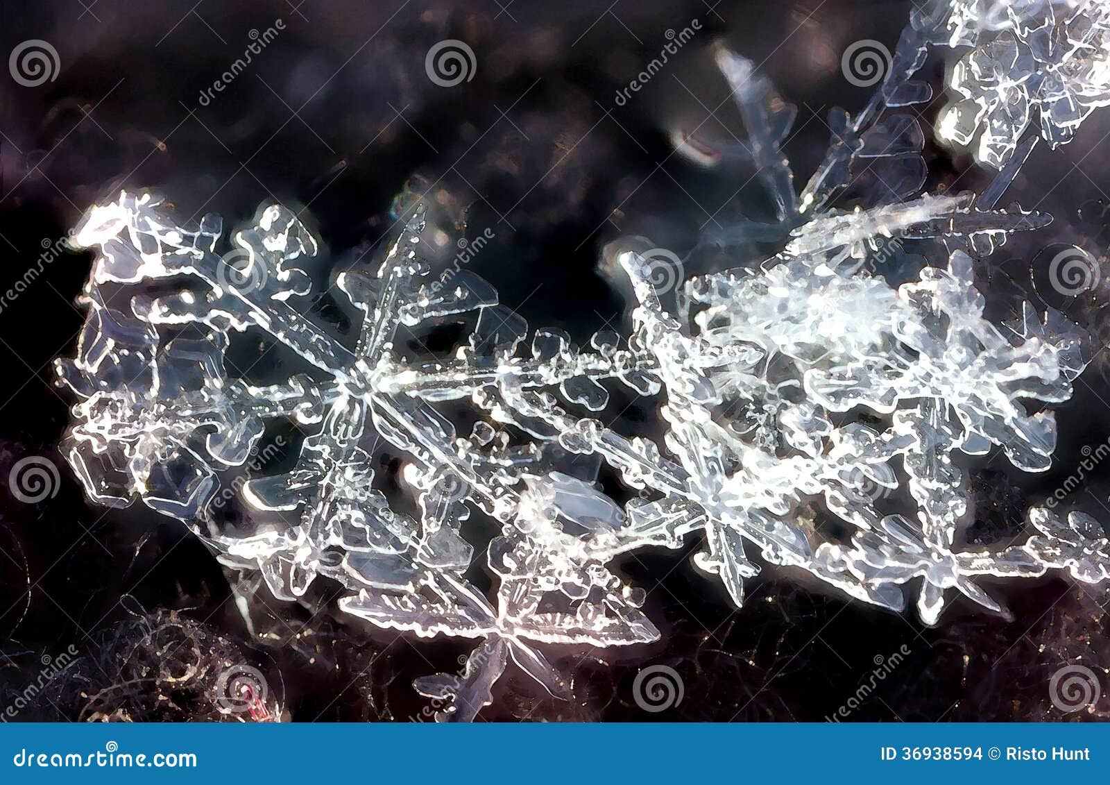 Snowflake crystals stock photo. Image of shape, closeup - 36938594